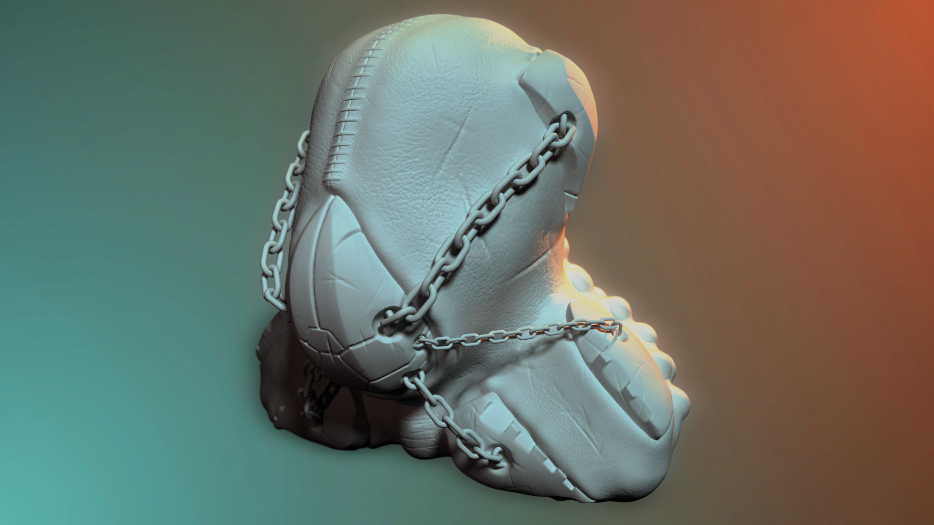 ArtStation - Daily Sculpt #13-Scarhead