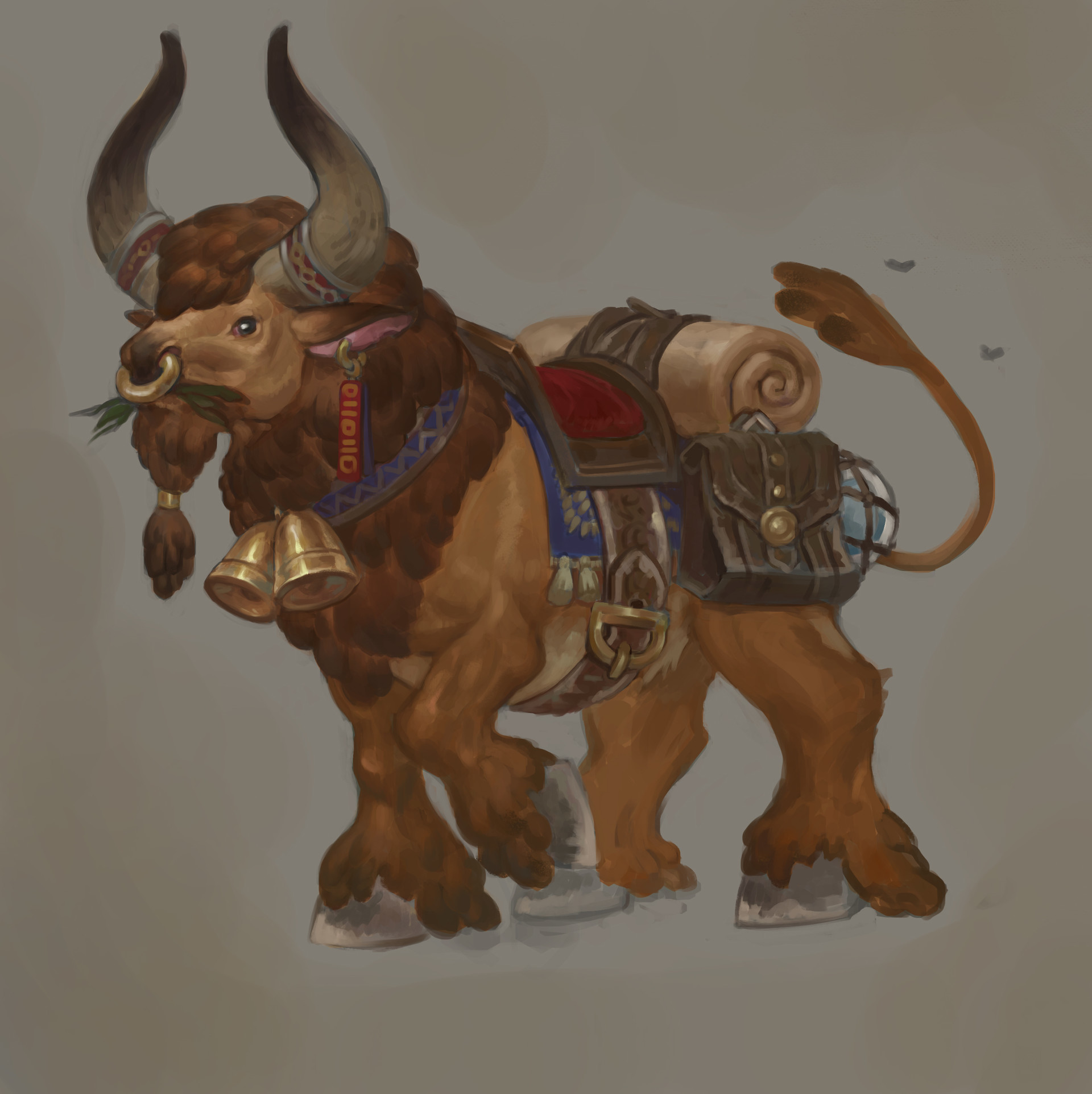 ArtStation - mount bull speedpaint