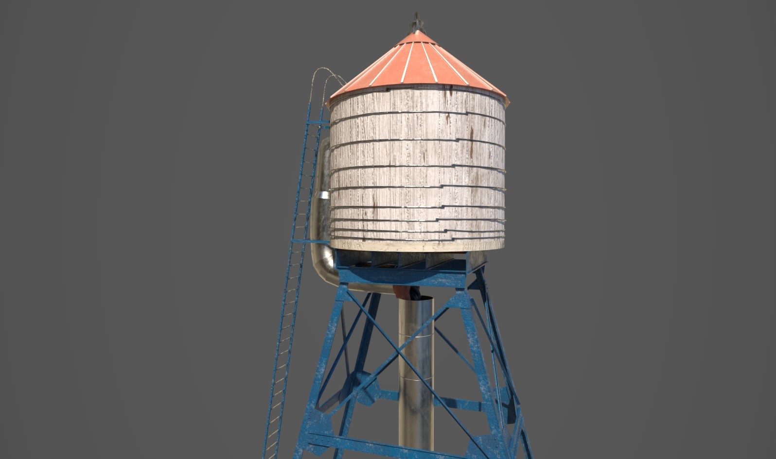 ArtStation - 1960's Water Tower, Andres Molina