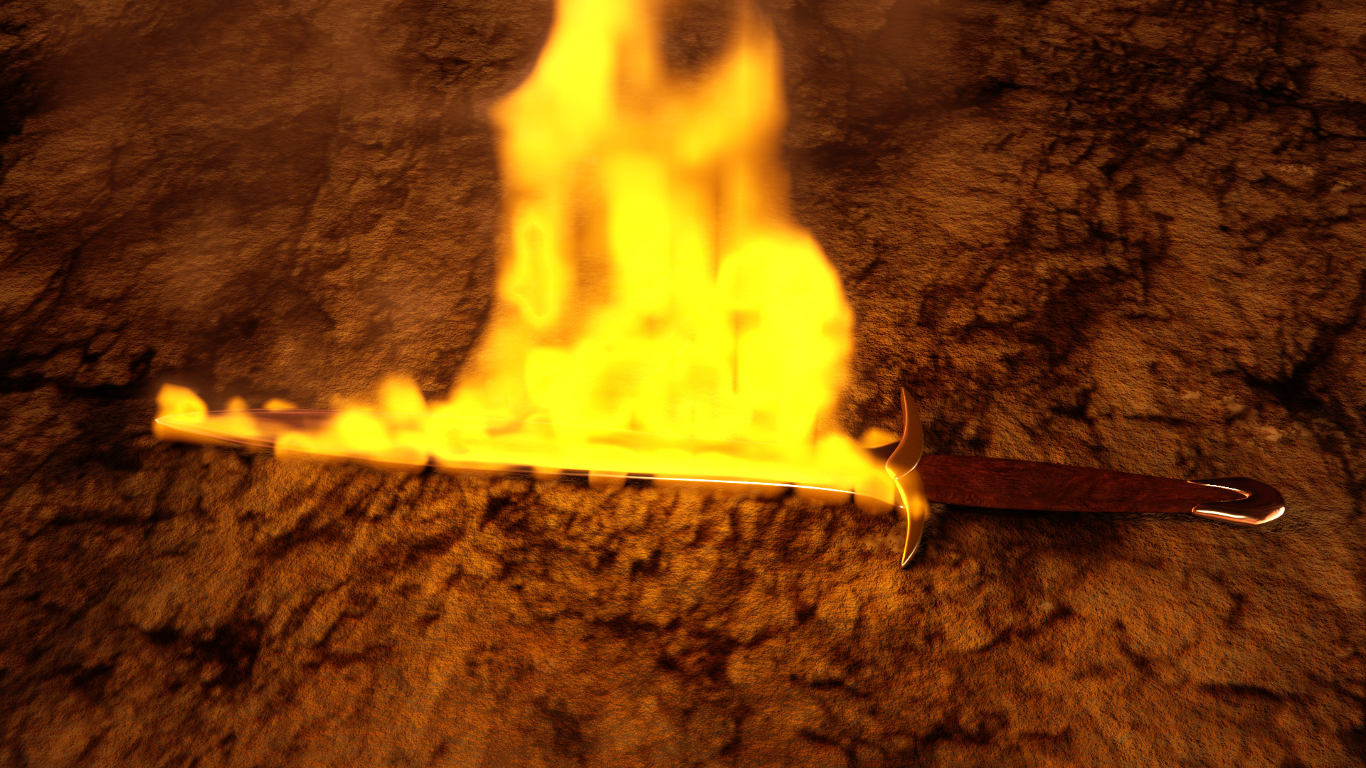 ArtStation - Flame Sword