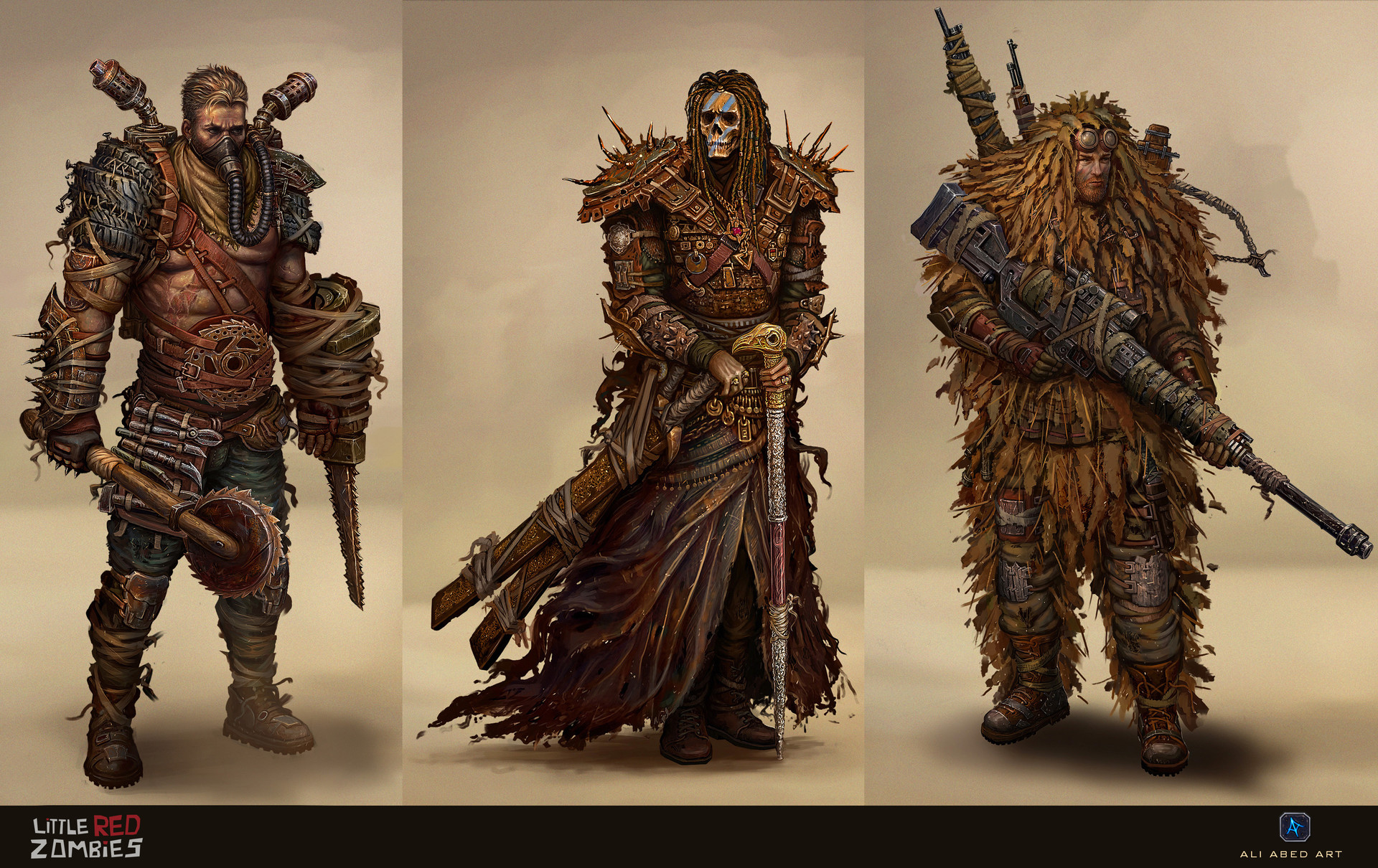 ALI ABED - POST APOCALYPTIC CHARACTER CONCEPT DESIGN