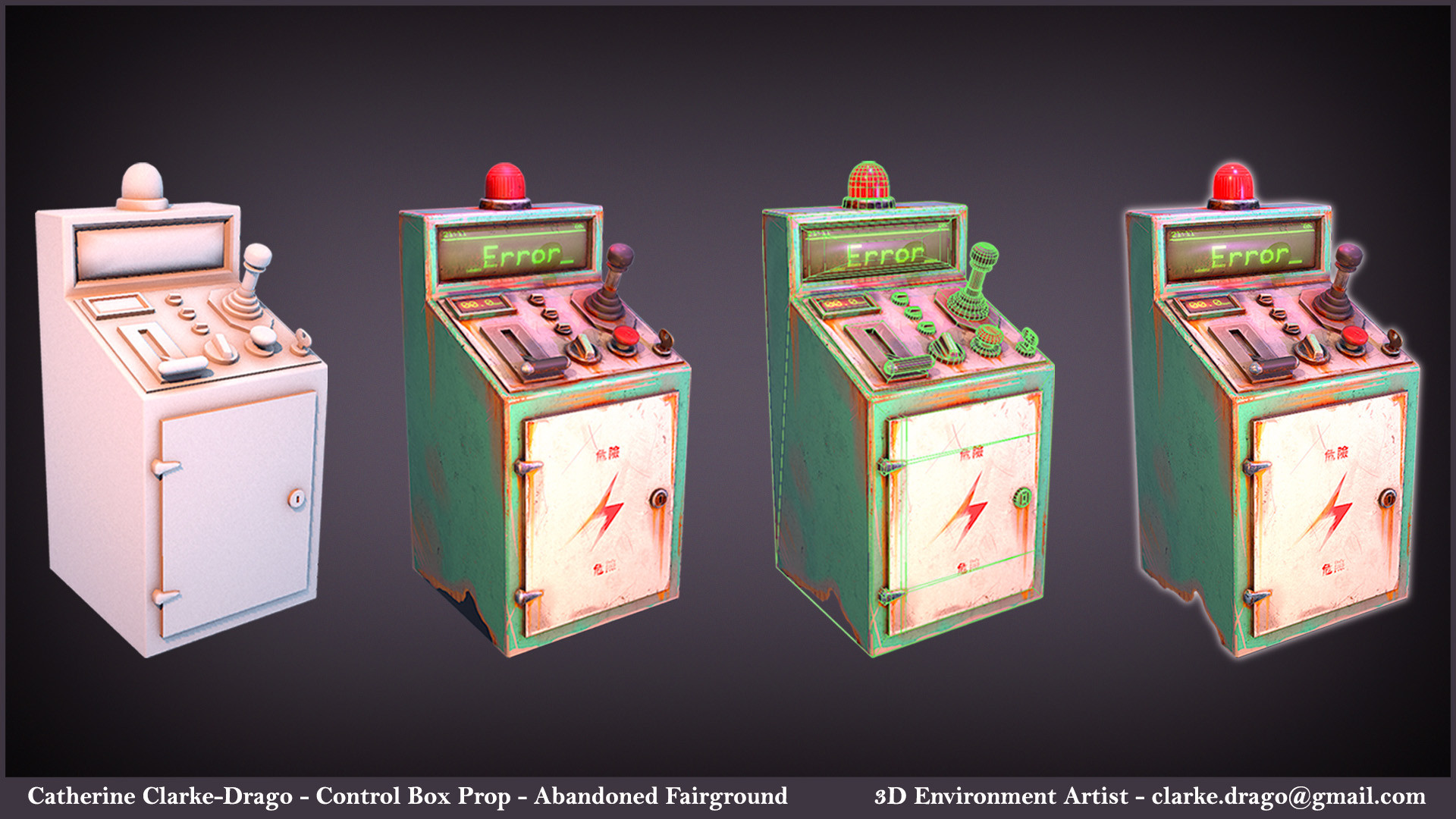 ArtStation - Abandoned Fairground Props