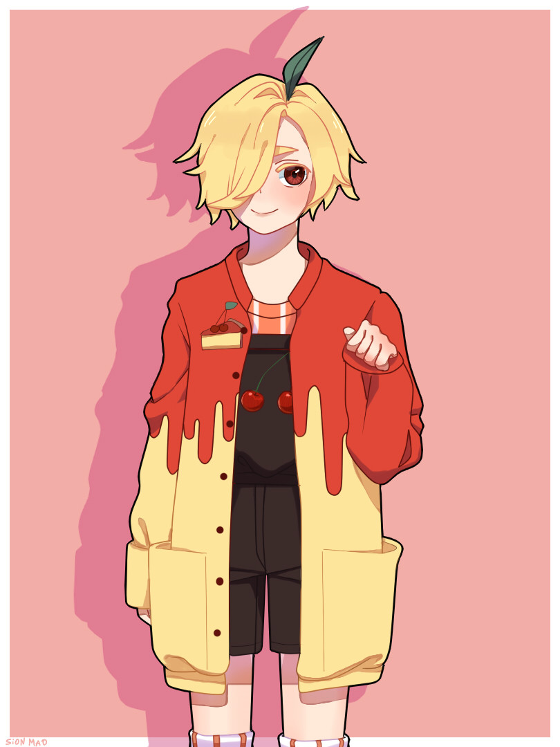 ArtStation - Humanization of cherry cheesecake