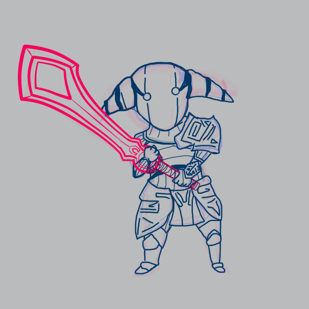 how to draw rogue knight