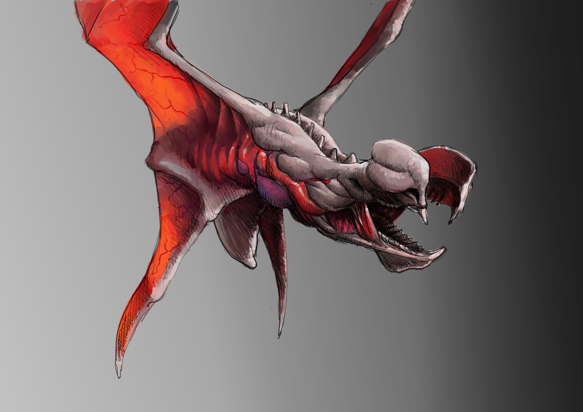 ArtStation - weird alien sketch