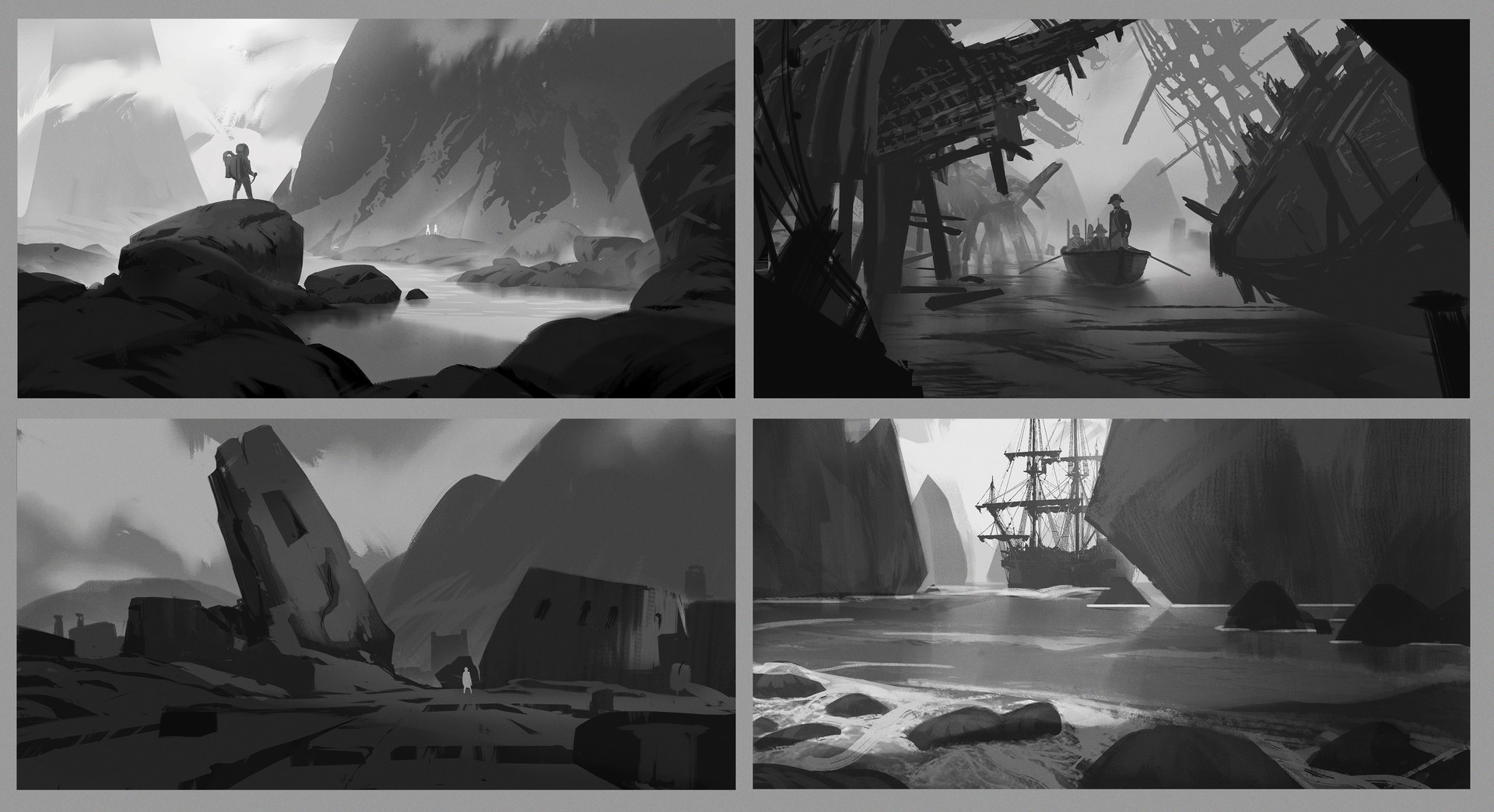 ArtStation - Composition Sketches