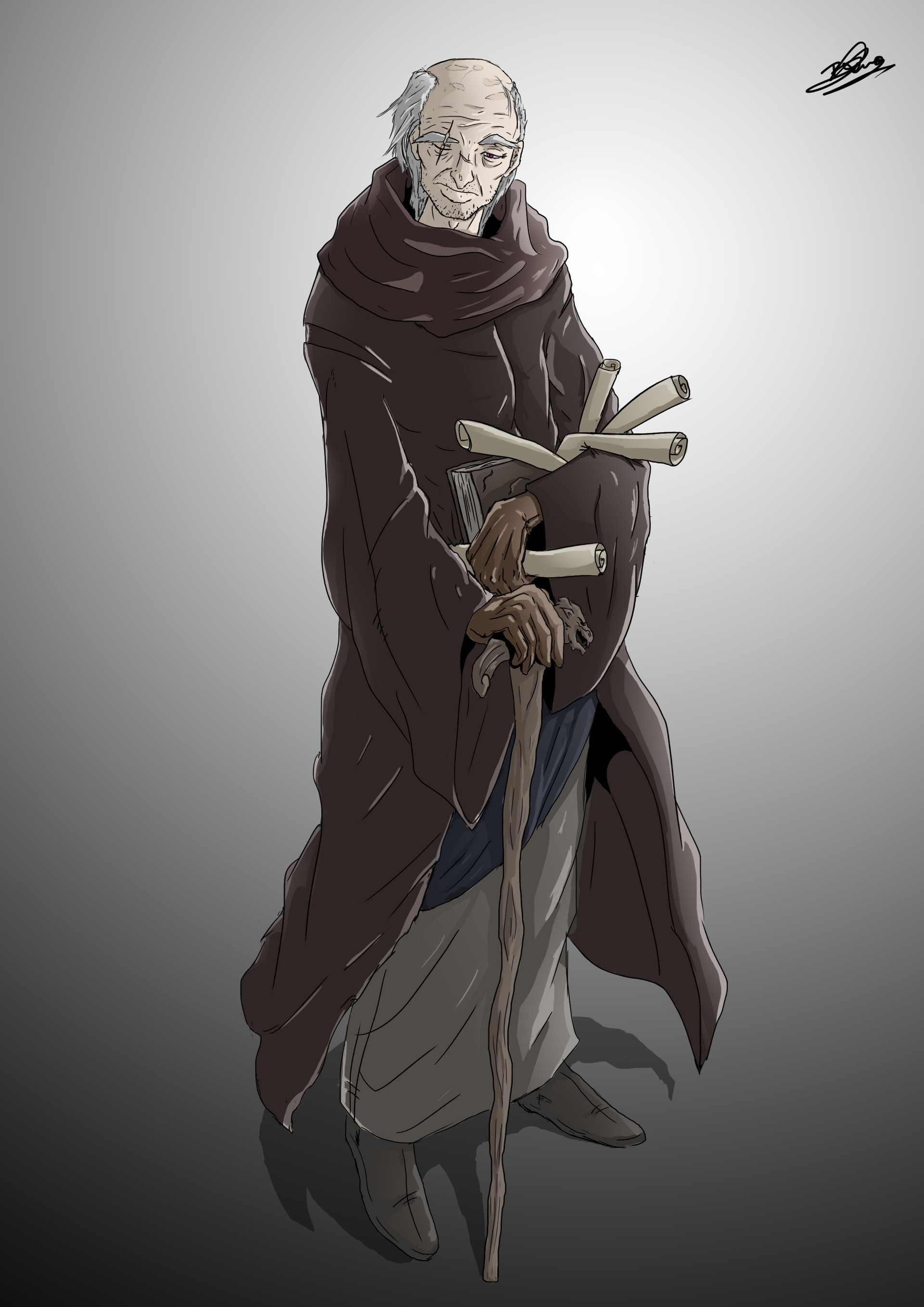 ArtStation - odl man, maester ( reference Game of thrones )