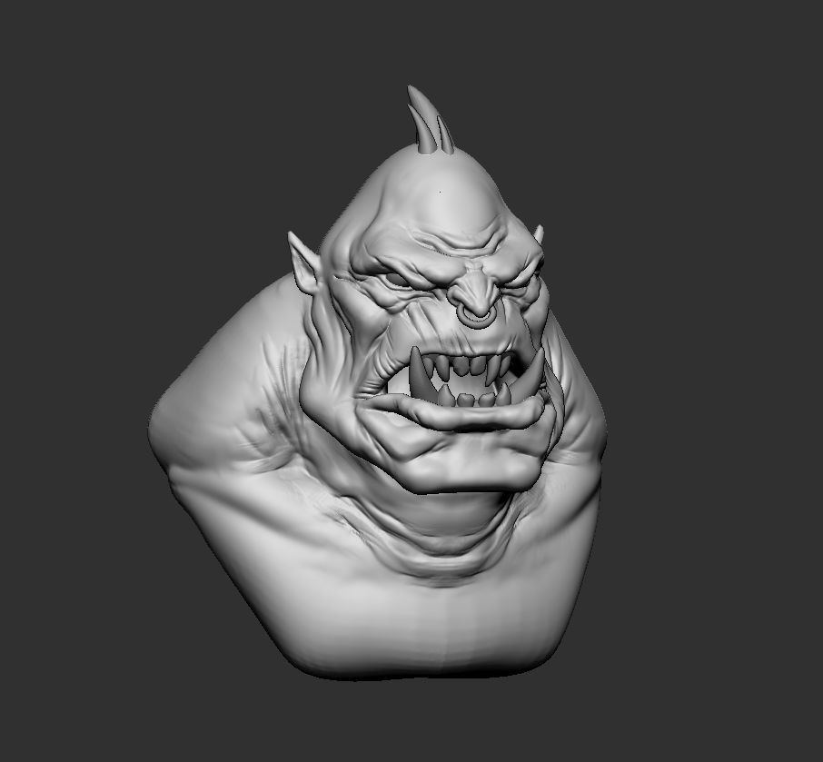 ArtStation - orc face study