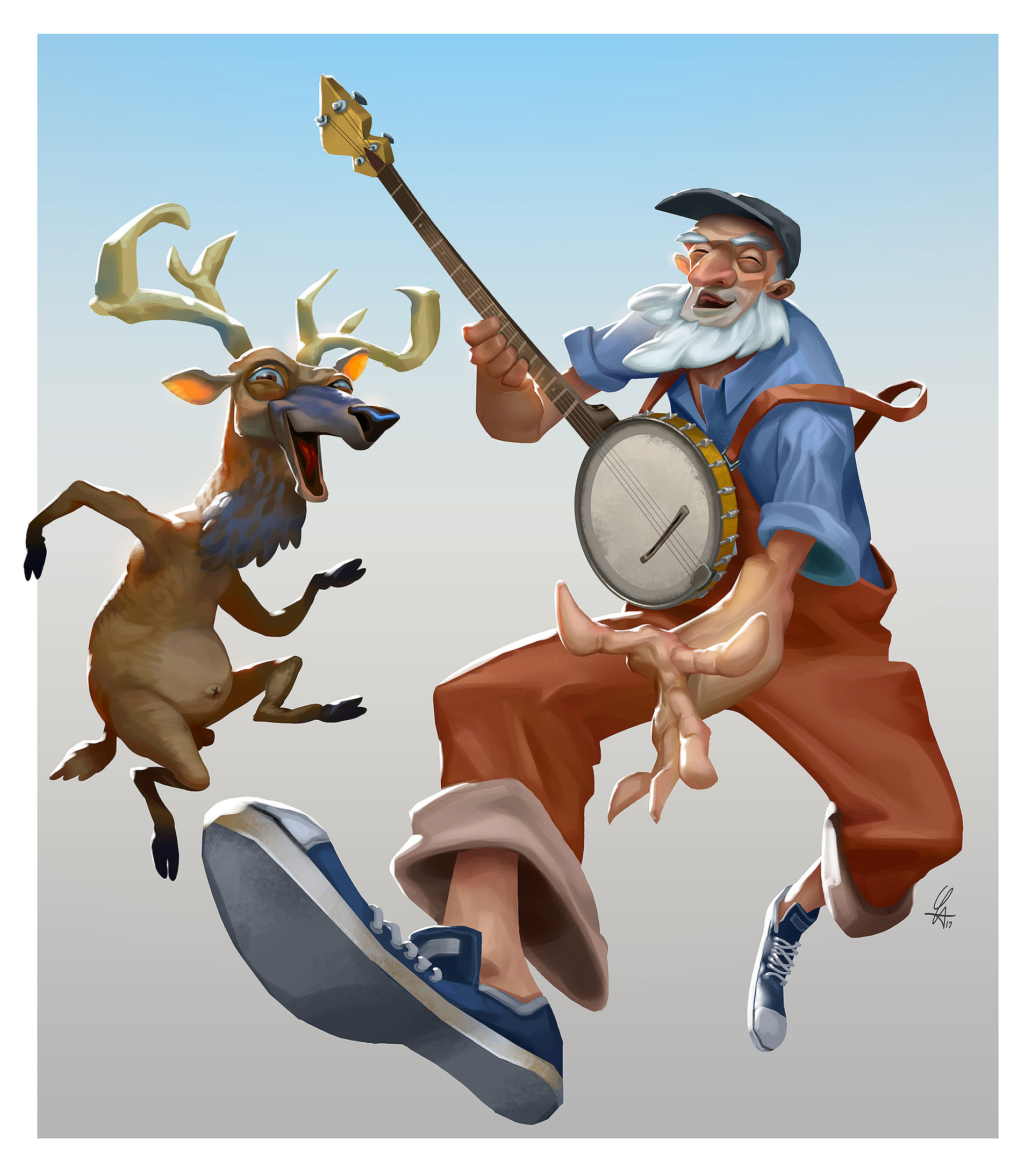ArtStation - Banjo man