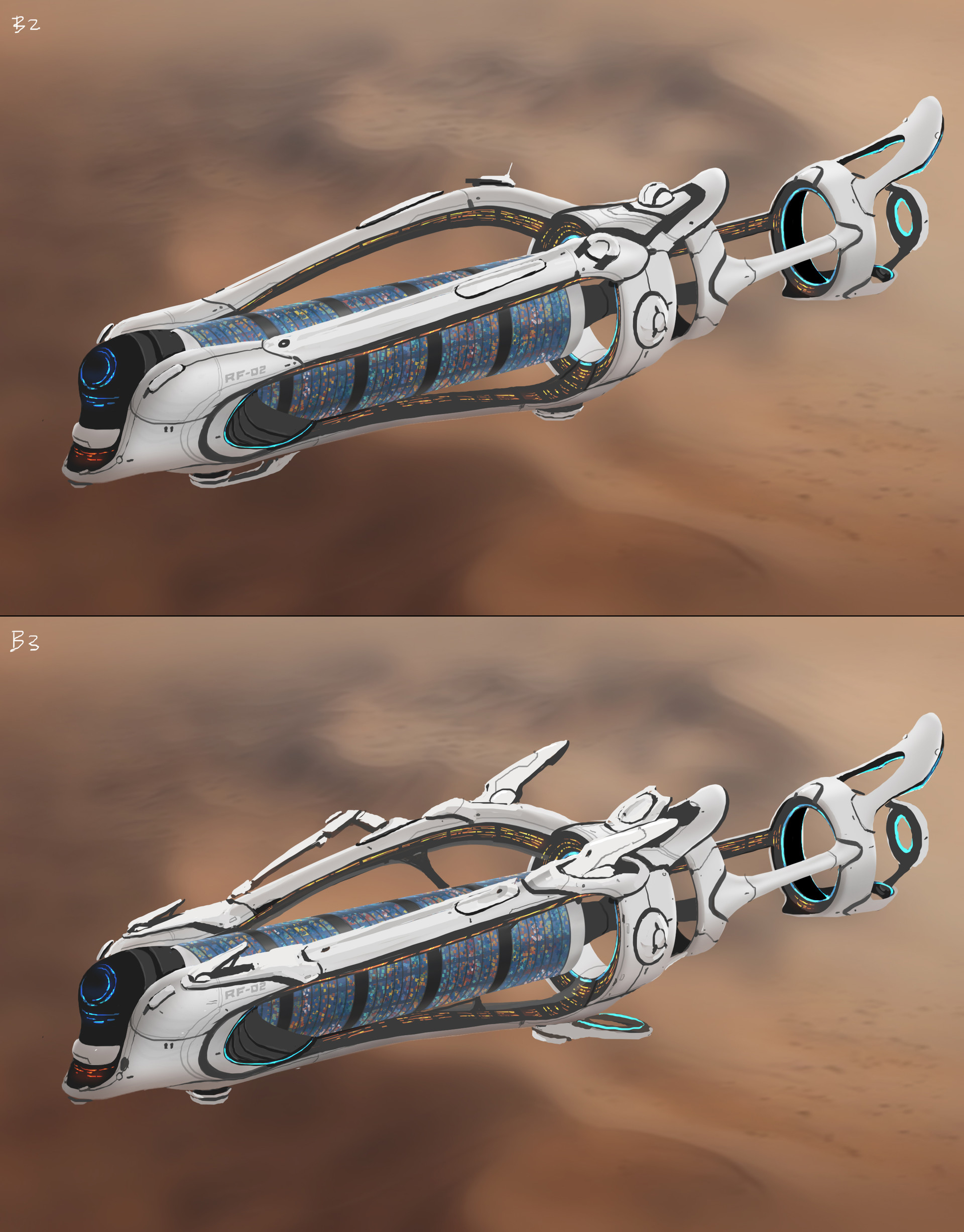 ArtStation - Warp-drive Cargo Starship