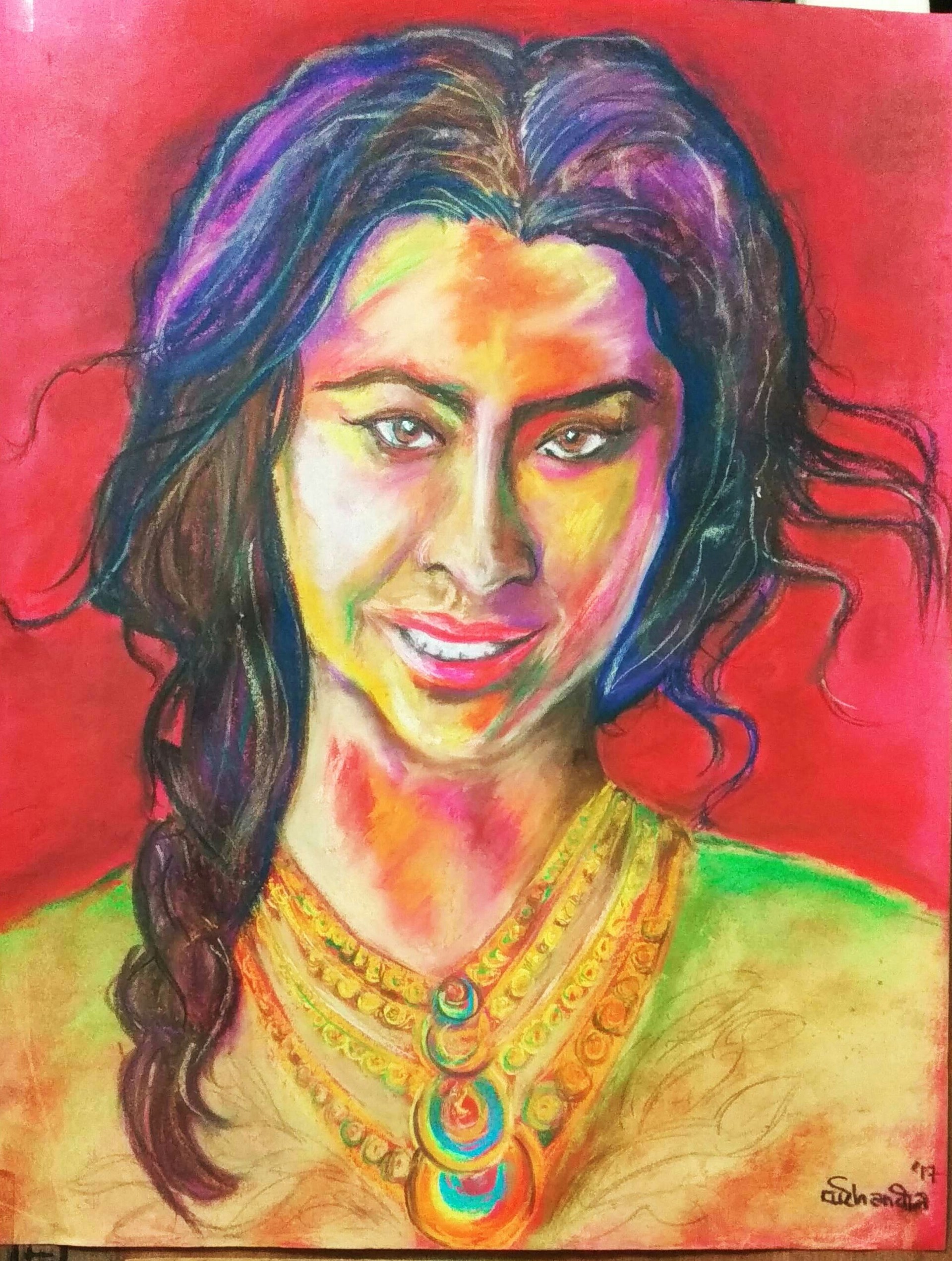 Suchandra Sen - soft pastel artwork