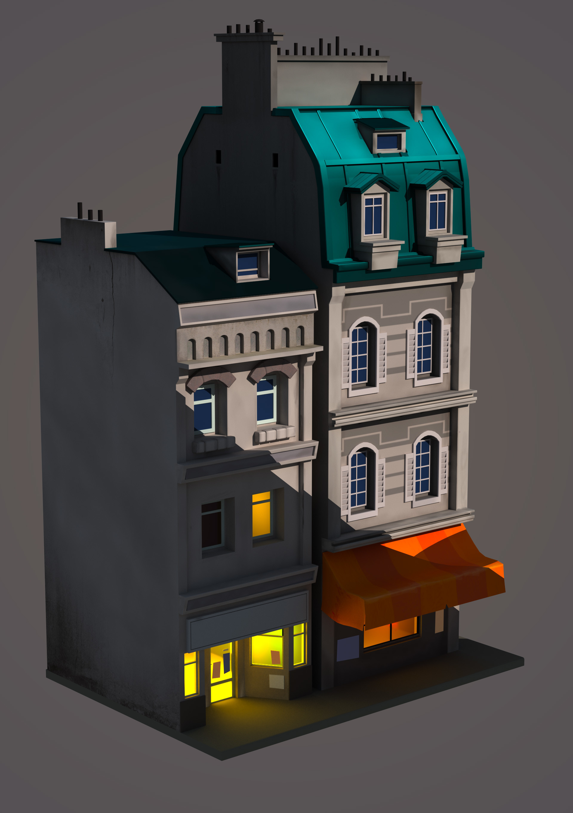 Victor Natan - Two Simple Buildings