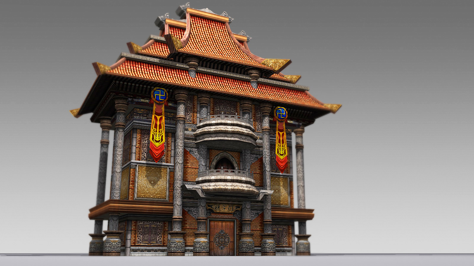 ArtStation - Buddist architecture
