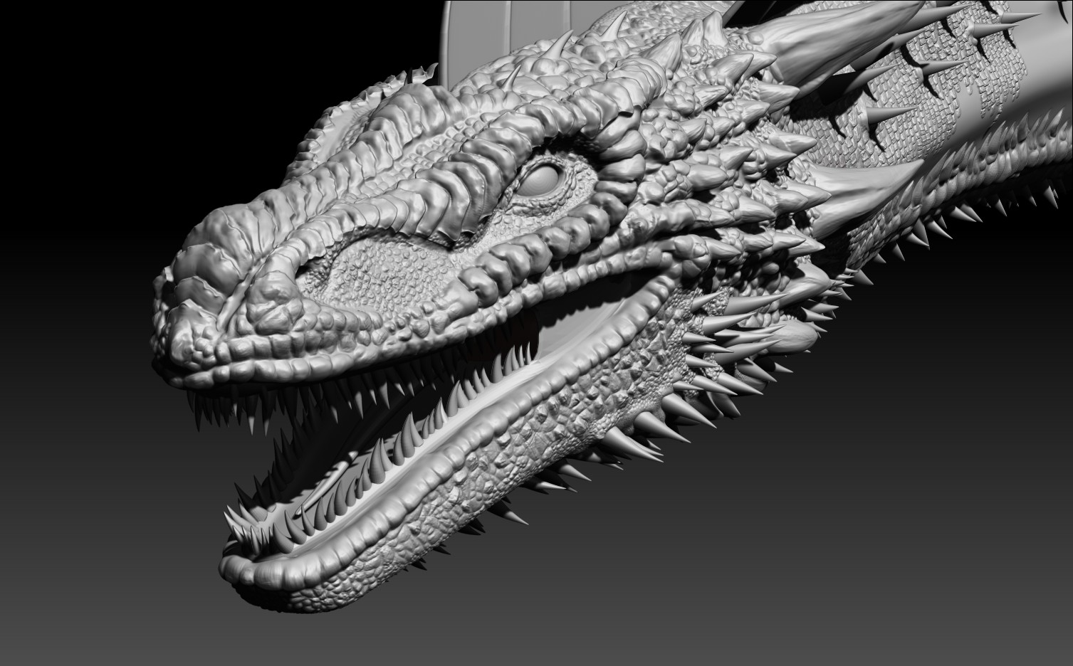 ArtStation - Dragon head study