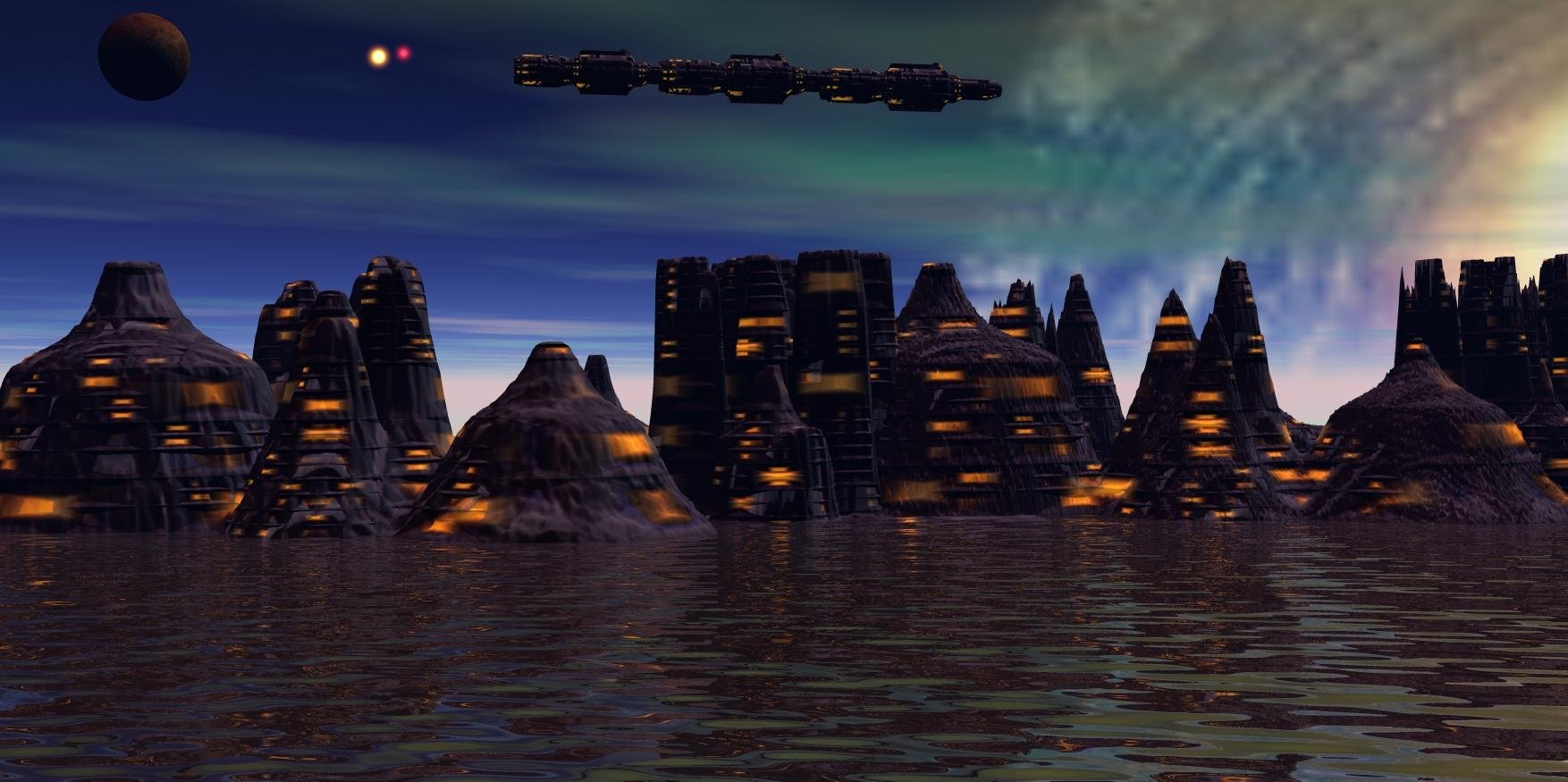 ArtStation - Galaxy Edge City