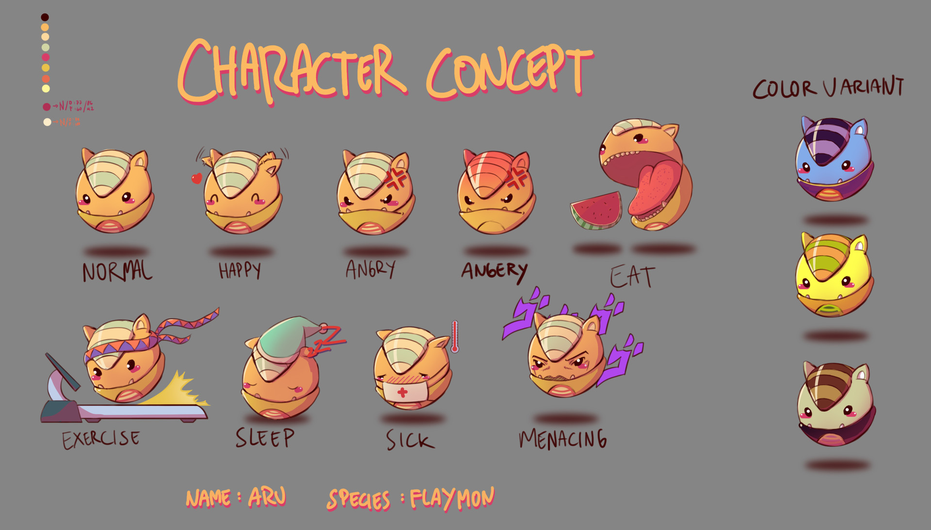 ArtStation - Fluff Monster Character Concept