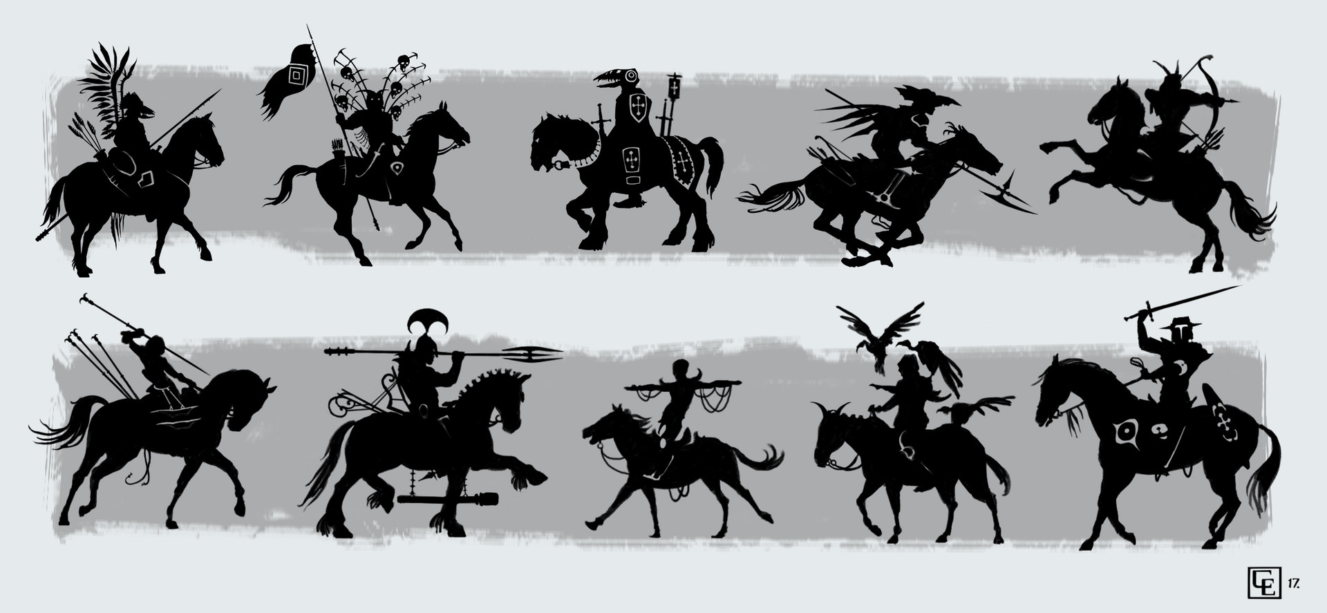Egor Safargalin - Mechanical rider sketches
