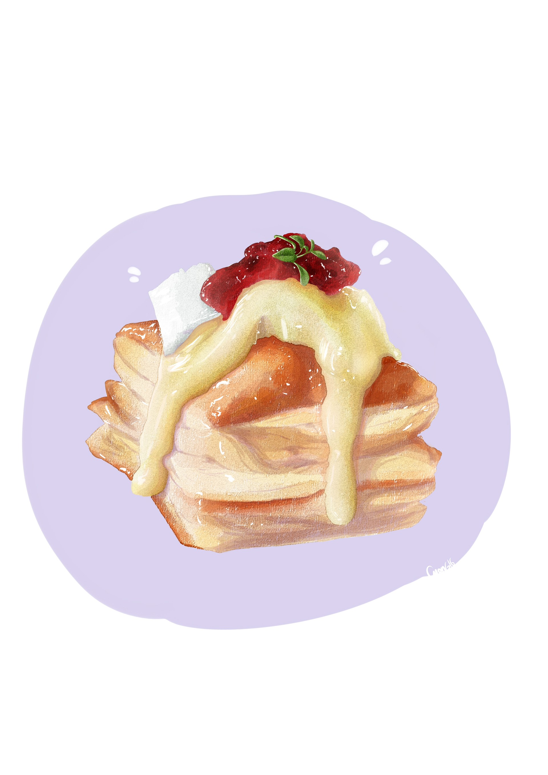 ArtStation - Study drawing cake