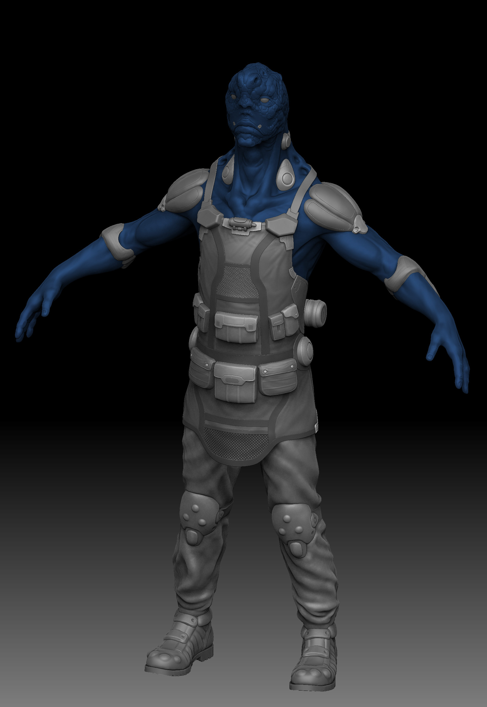 ArtStation - Alien Engineer wip