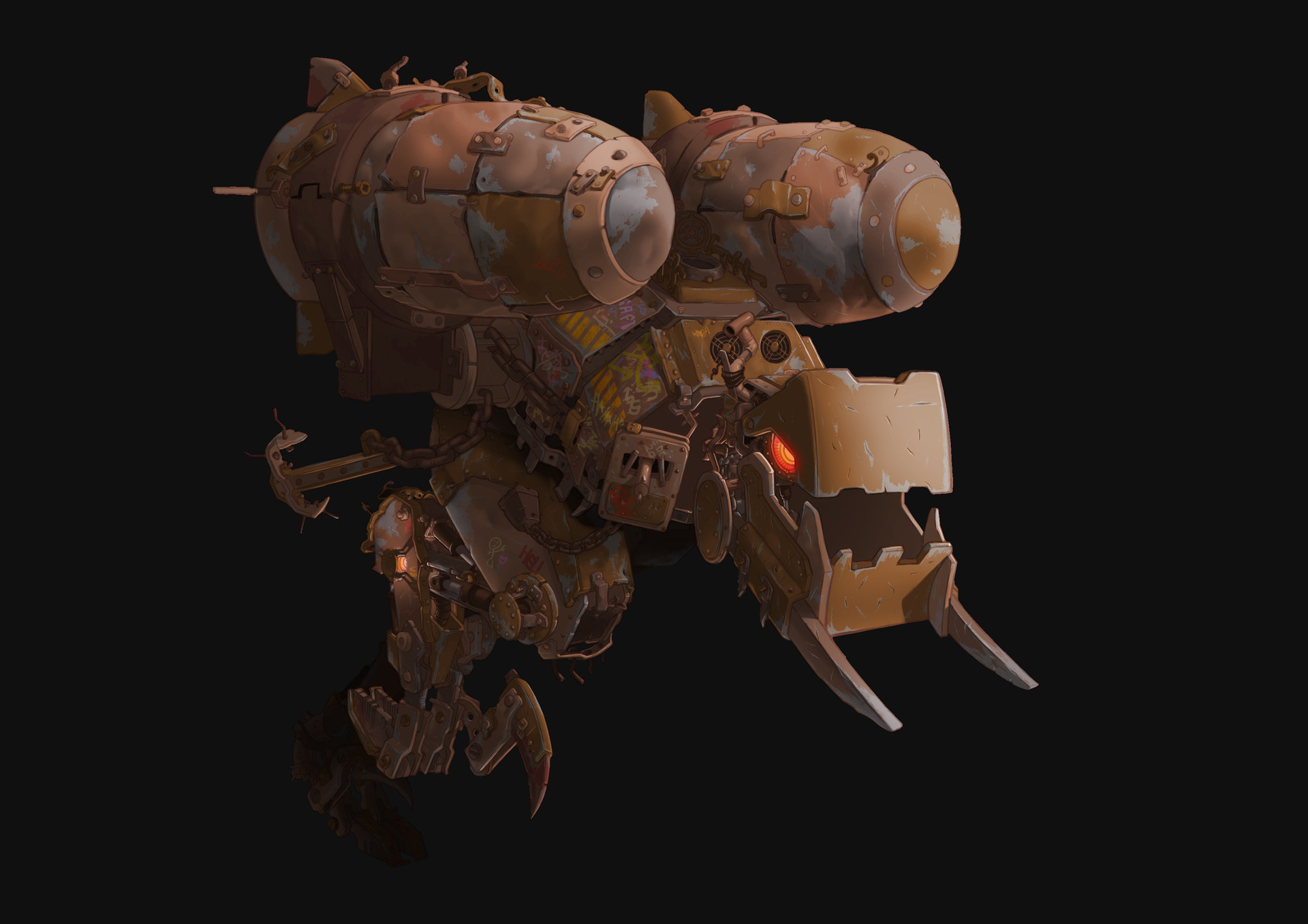 ArtStation - Dinosaur mech