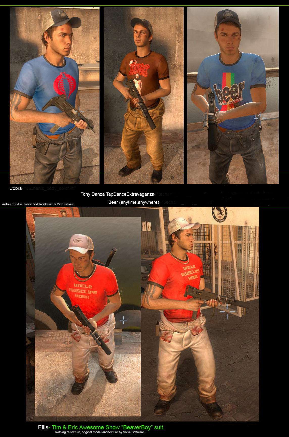 ArtStation - L4D2 Ellis outfit variants