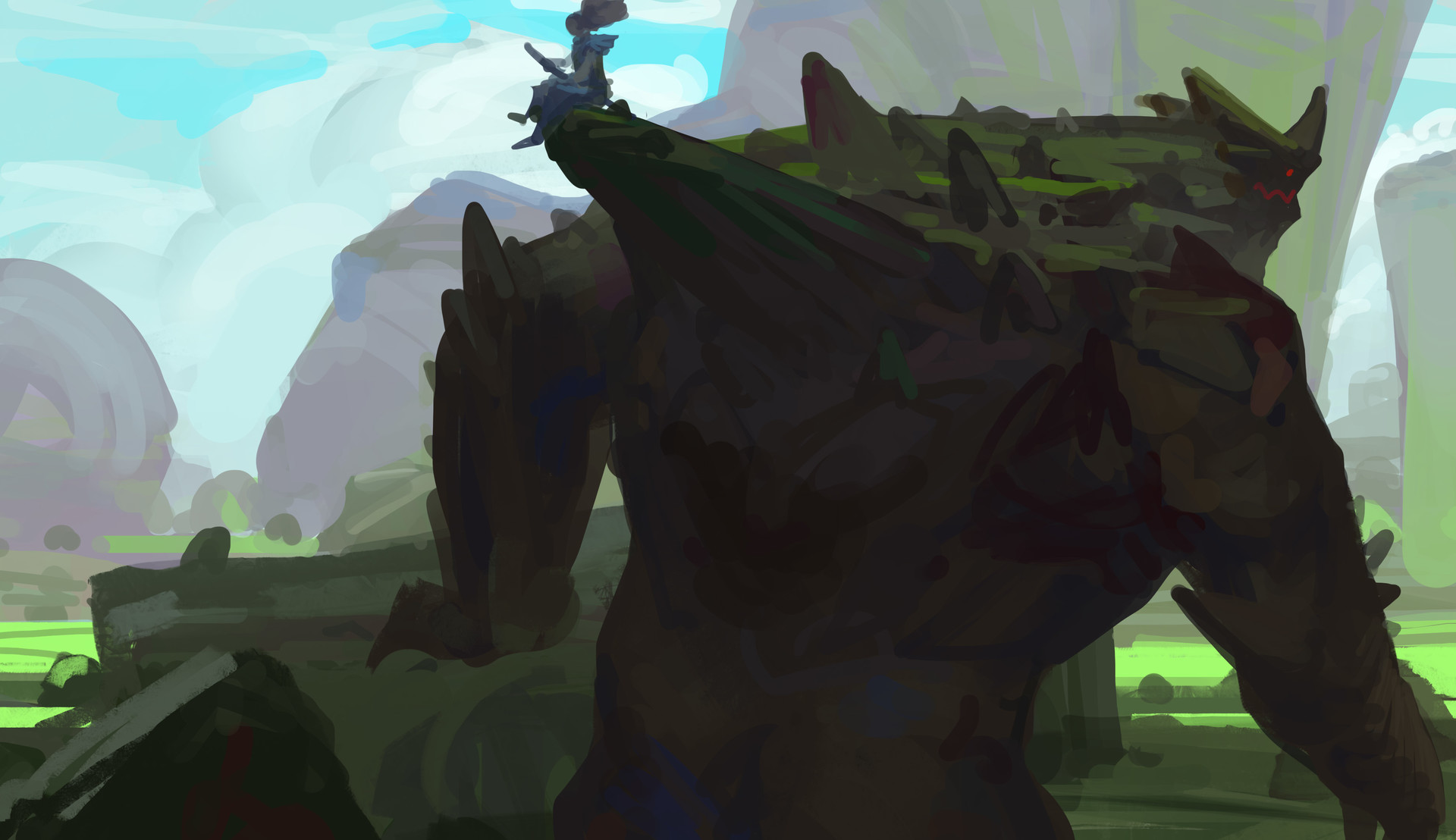 ArtStation - Fan art ---Malphite and Yasuo