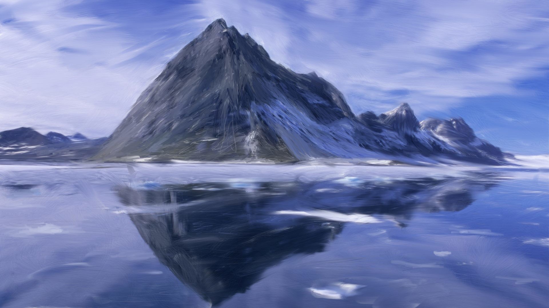 ArtStation - Mountain study