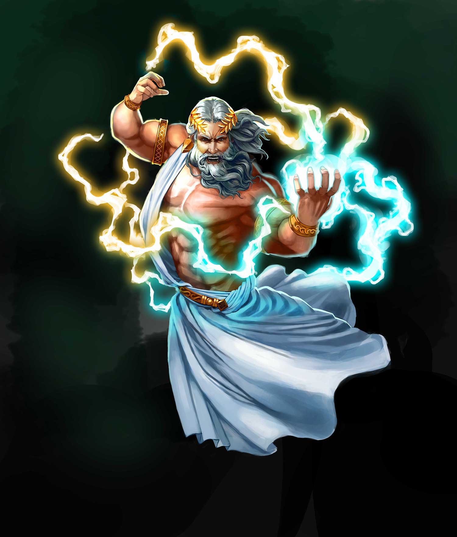 King Zeus God Of Thunder Hera On Throne Greek Mythology