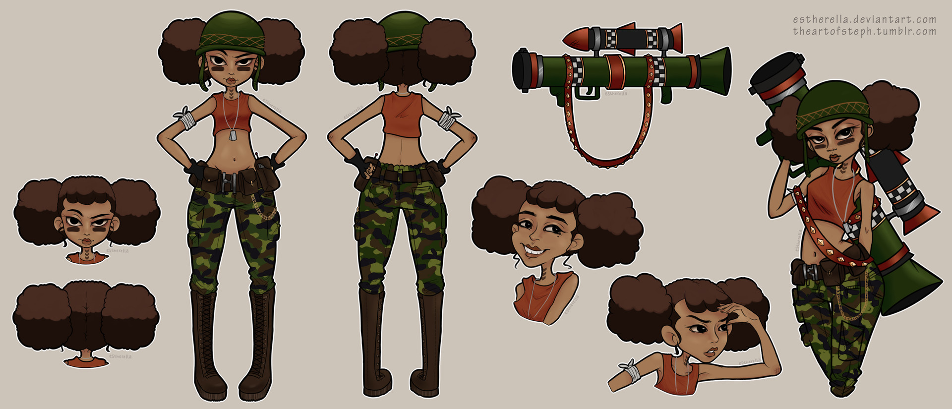 ArtStation - Character Design - Bazooka Girl
