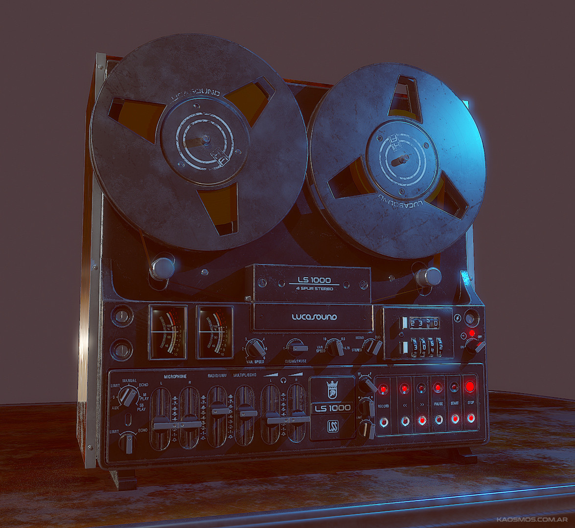 ArtStation - Audio tape recorder