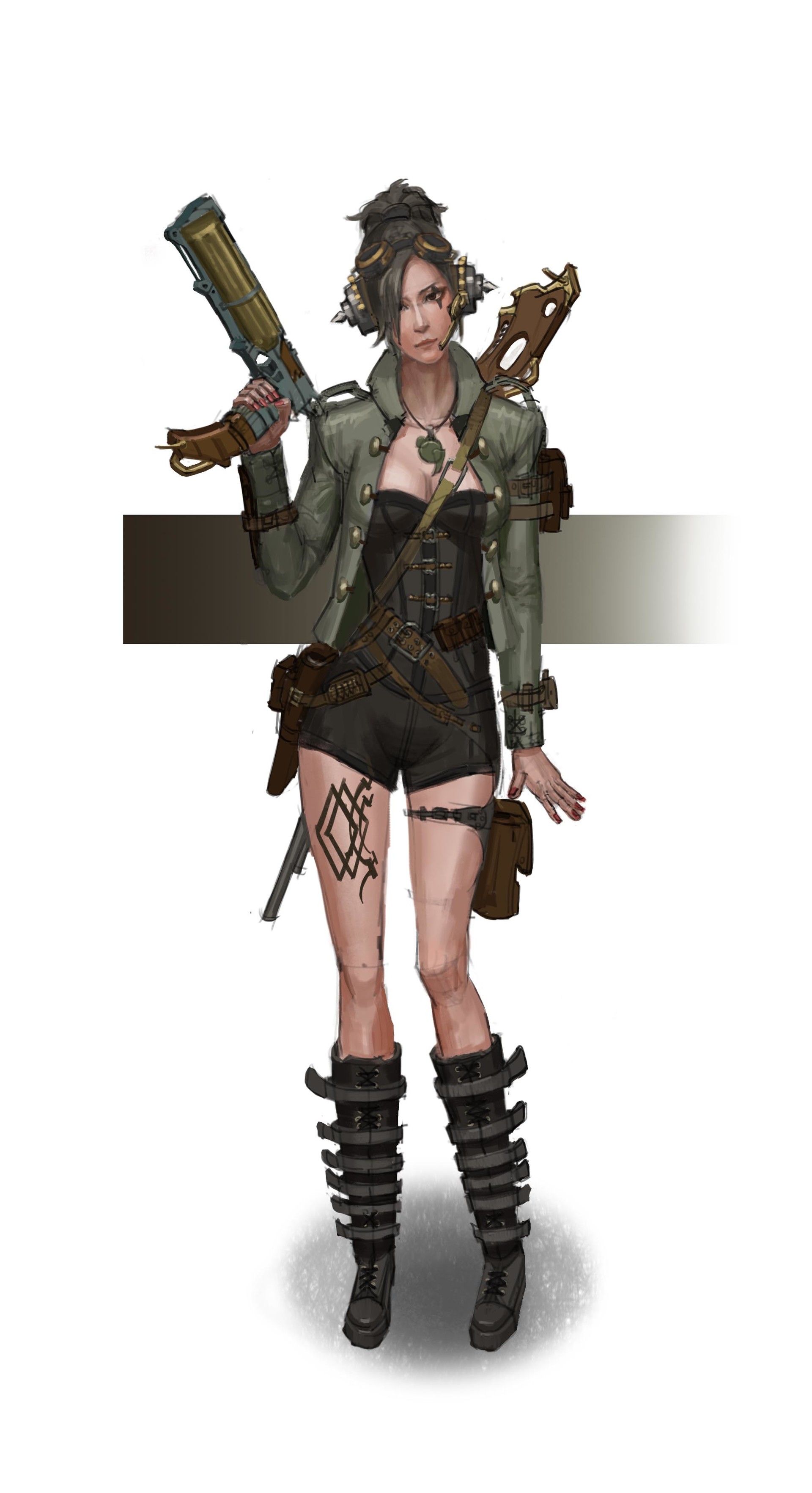 ArtStation - gun woman