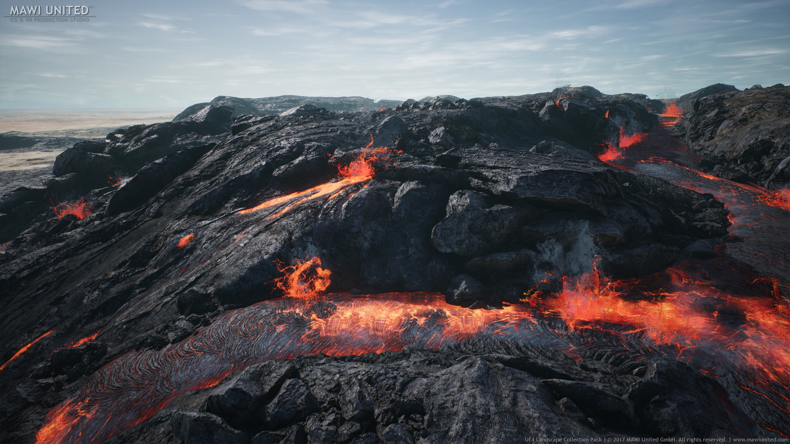 MAWI United - UE4 Lava Desert Landscape