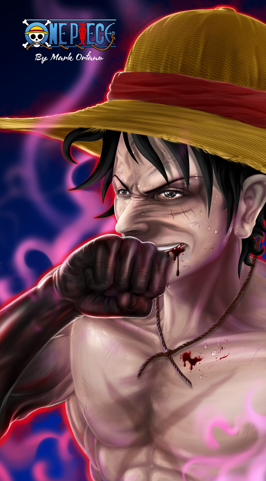 mark orfano - Fan Art One Piece Luffy