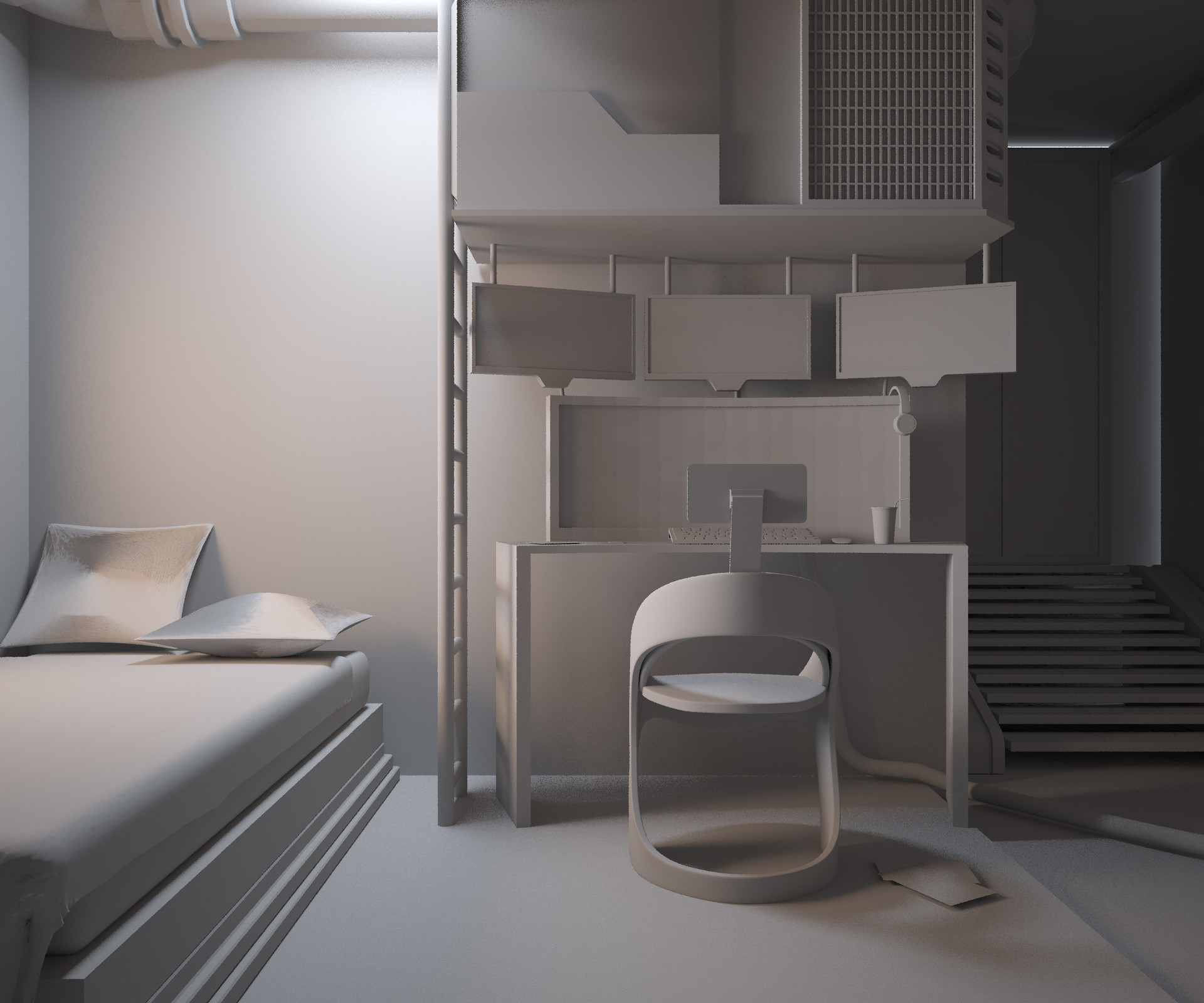 ArtStation - Room CyberPunk