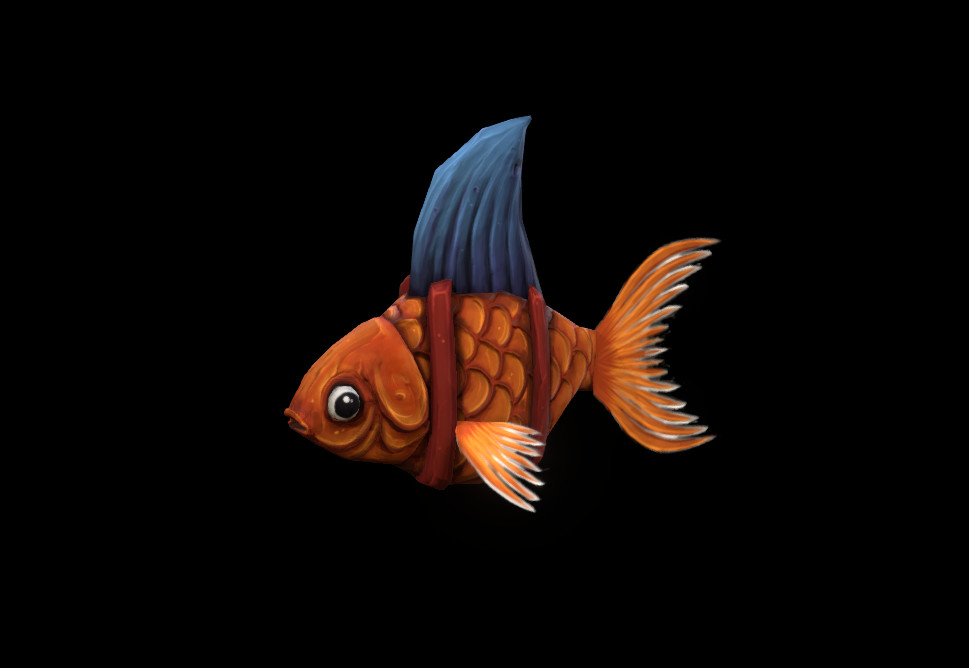 ArtStation - GoldFish Shark (Golf With Your Friends)