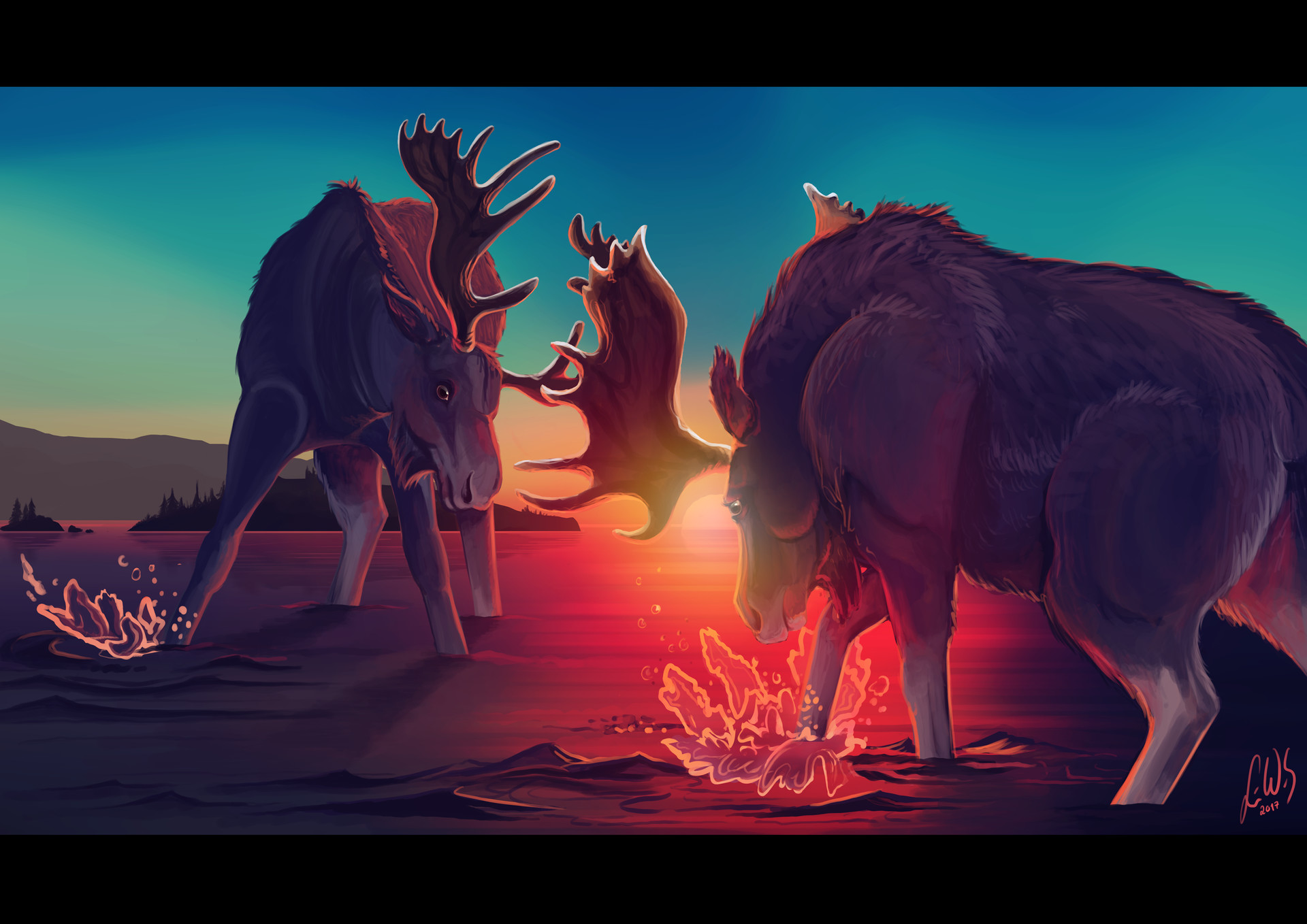 ArtStation - Moose Fight