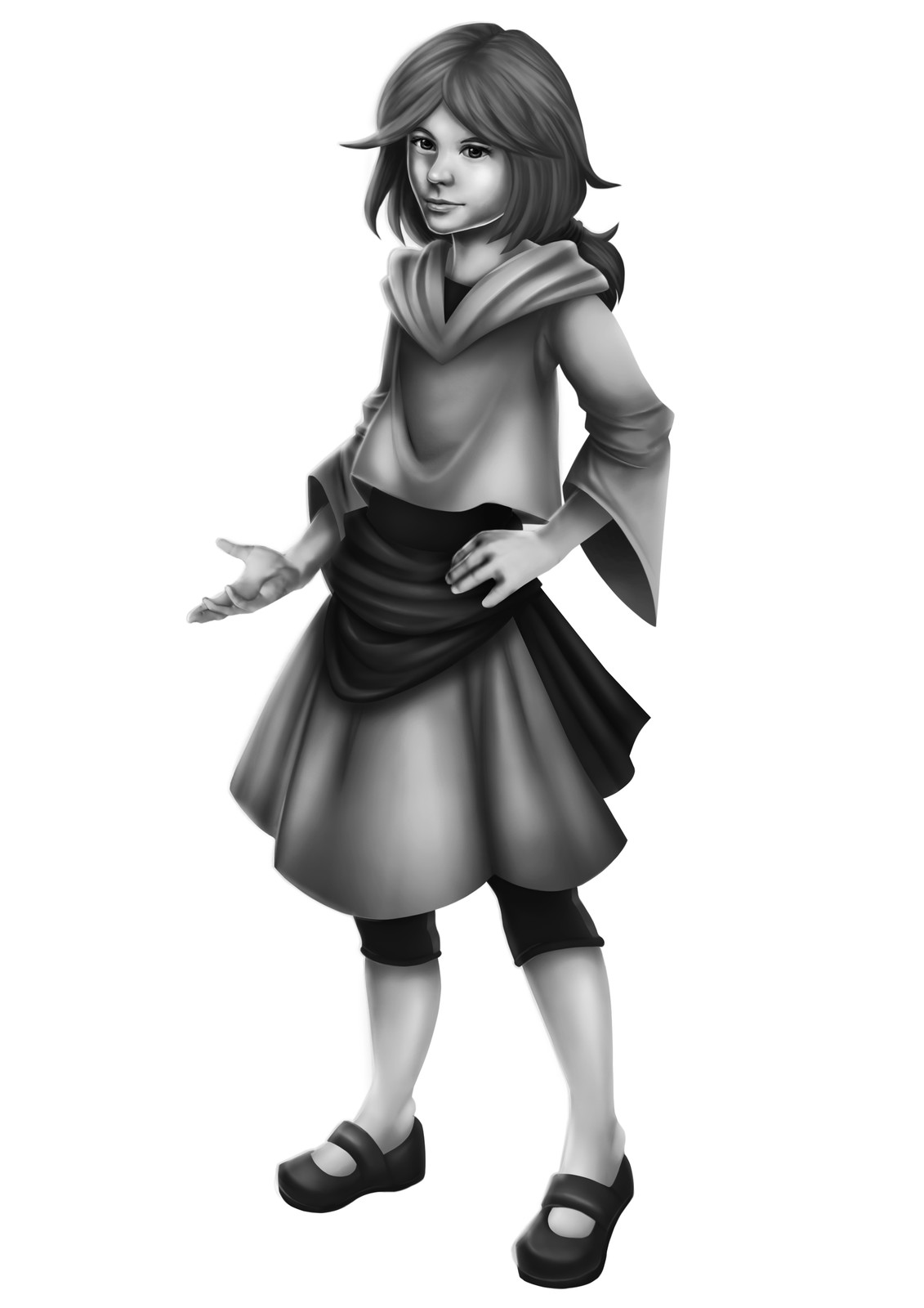 Nadiah Najib - Gracia, the Child Villager Concept Art