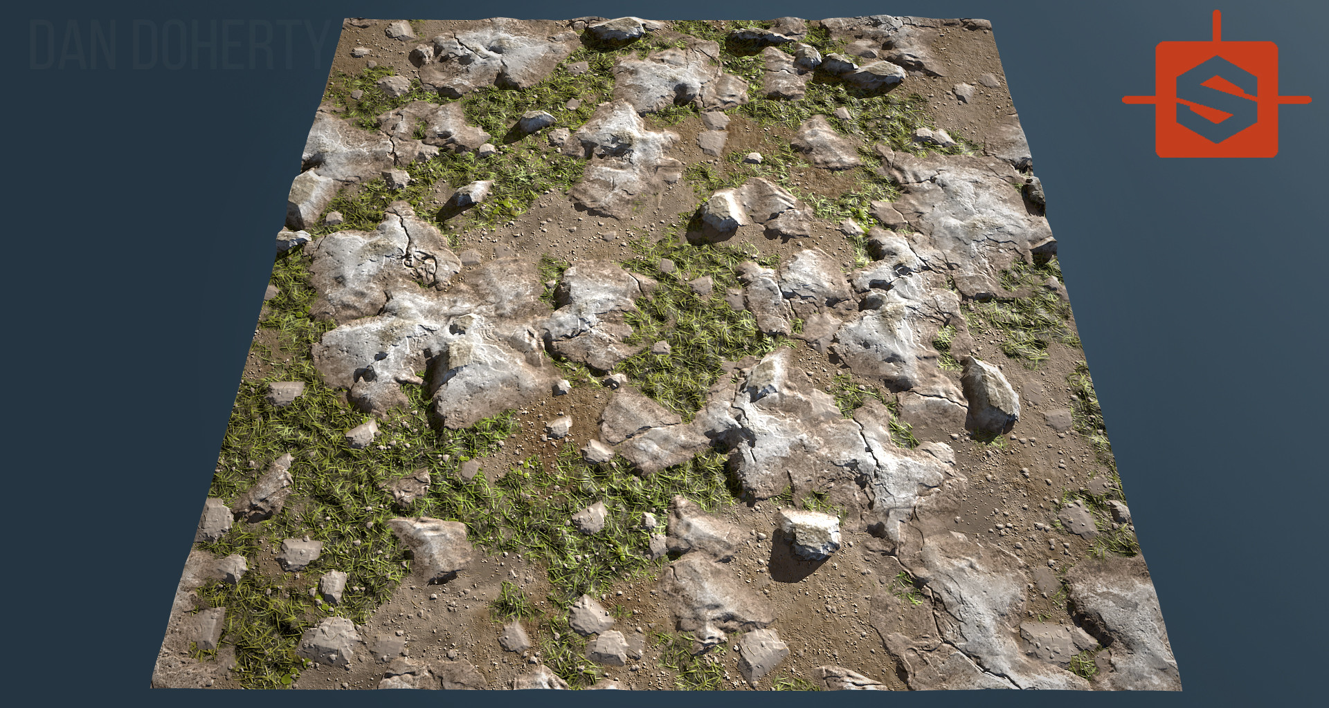 Dan Doherty - Rocky Grass and Dirt - Substance Designer