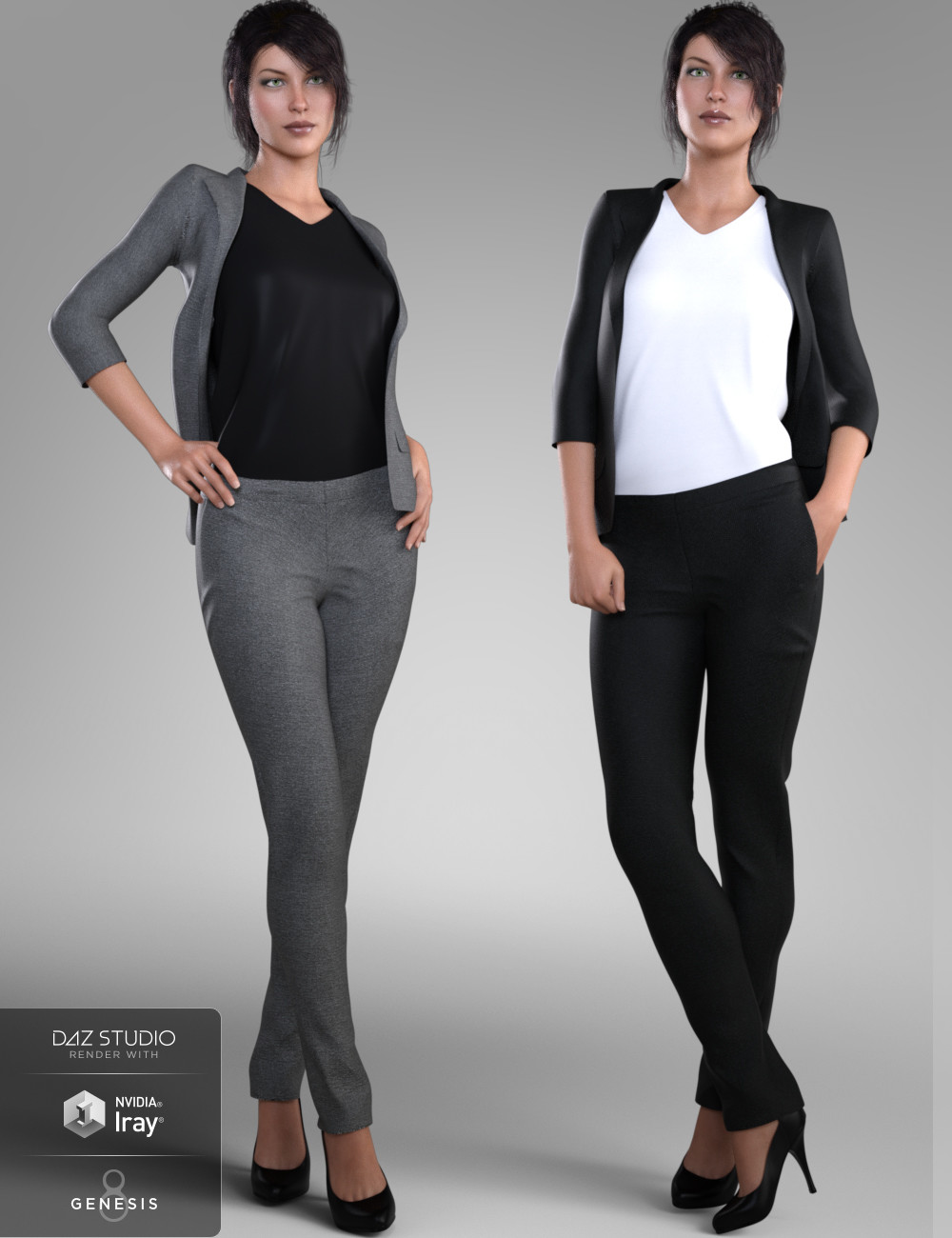 ArtStation - Stylish Workwear for Genesis 8 Female