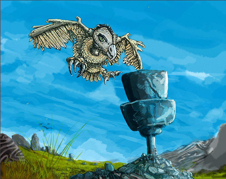 ArtStation - Origins of the Roc (Rukh) and disc golf