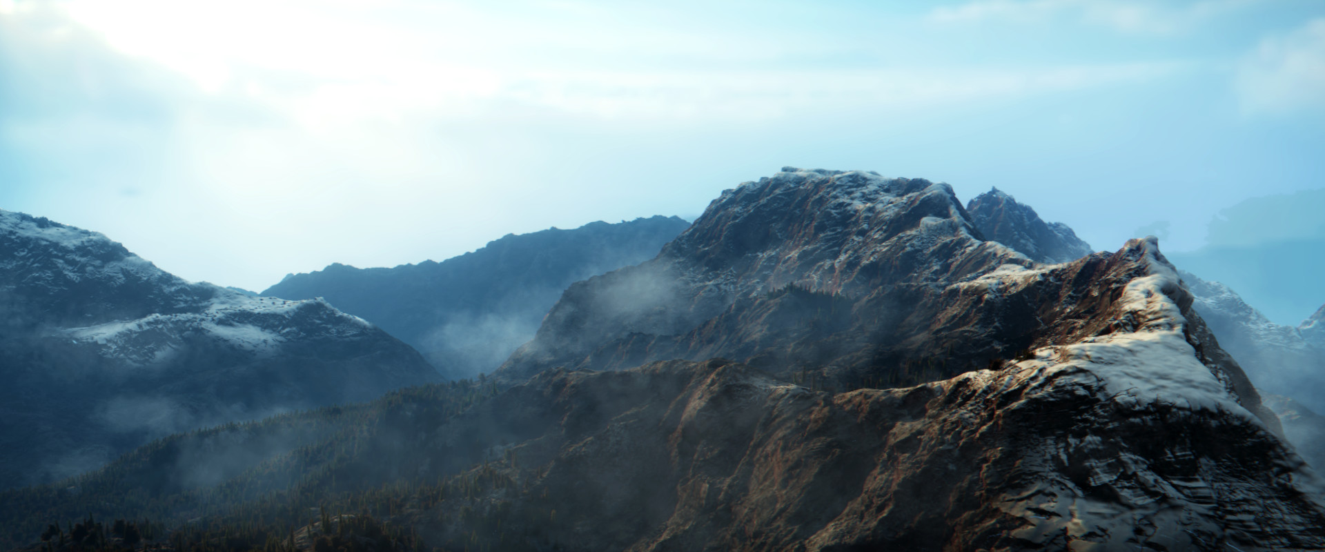 ArtStation - Mountain landscape experiments in Blender and UE4