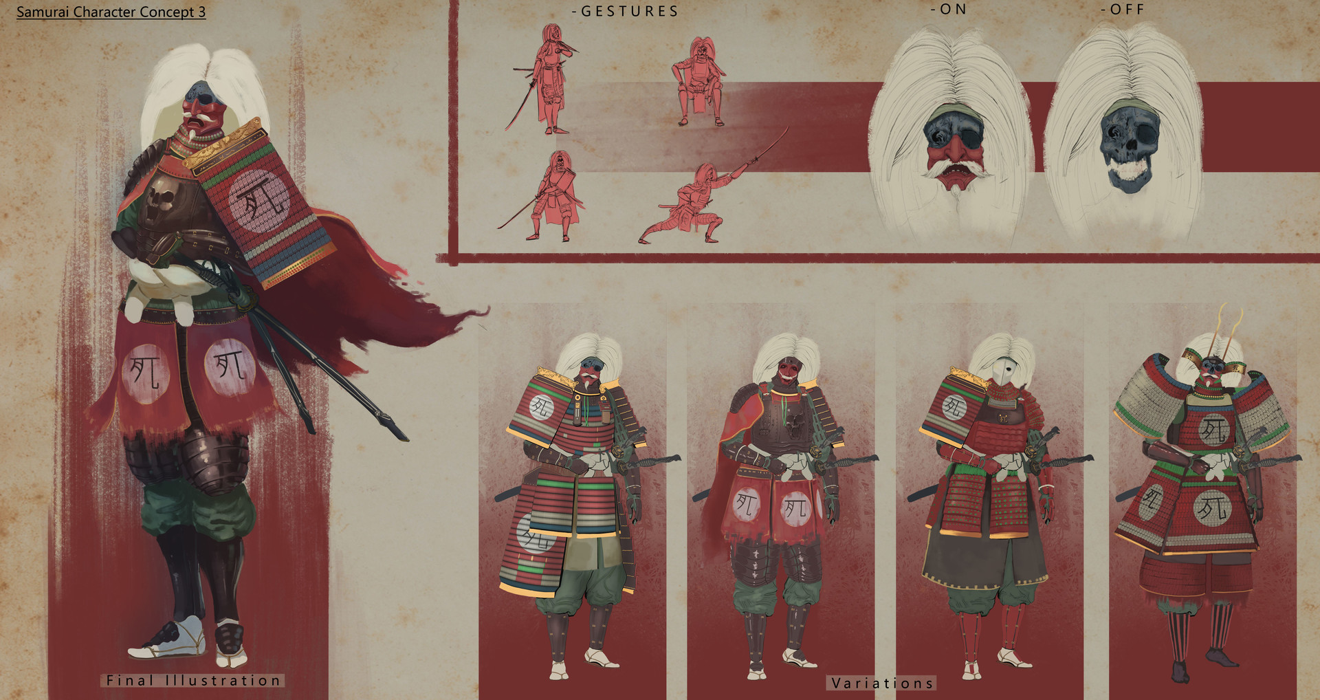 ArtStation - Final Samurai Character for my Character Design Portfolio ...
