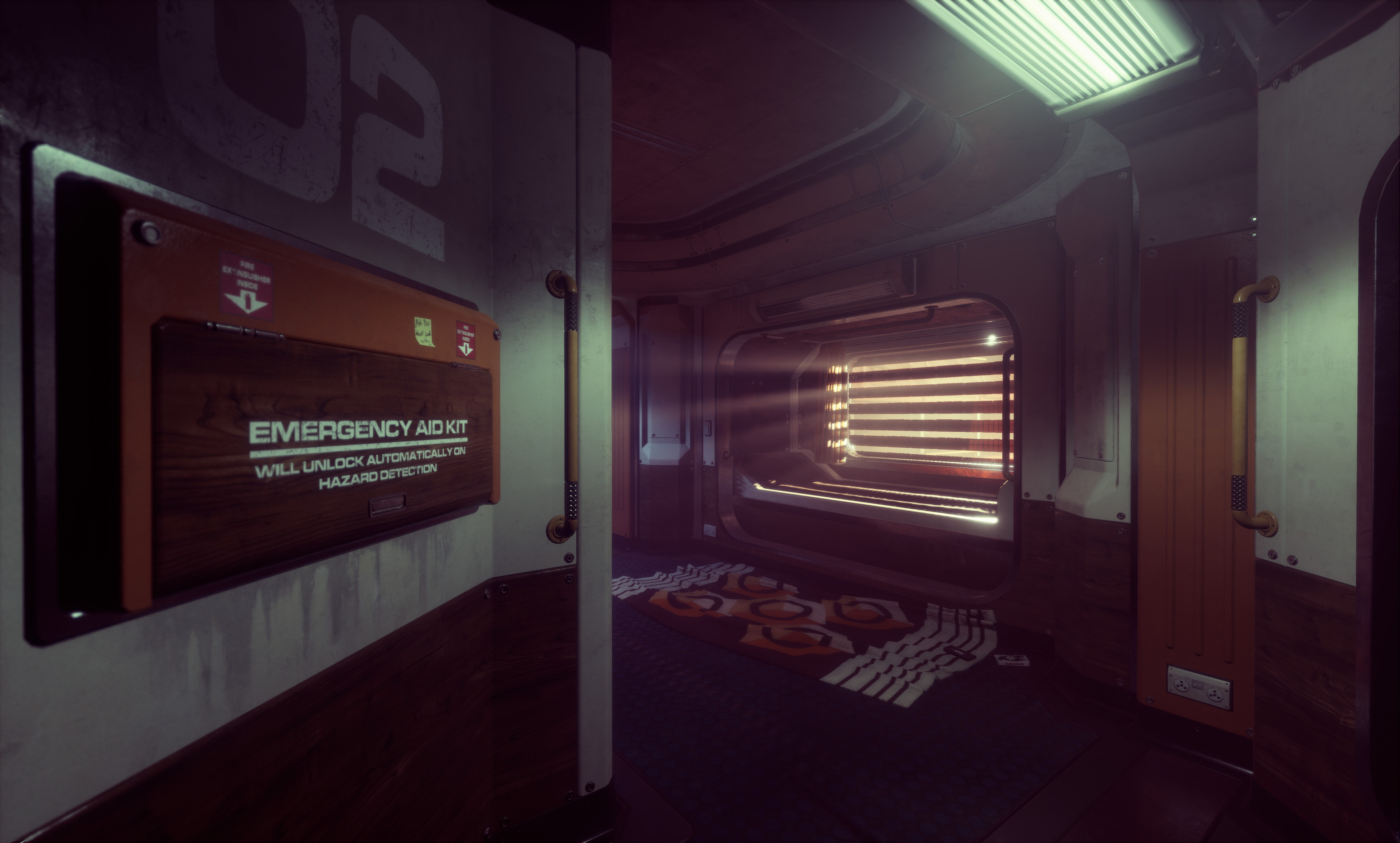 Junliang Zhang - UE4 Alien Isolation Style Lighting | Liam Tart's Sci-Fi Bunk - Cyberpunk ReLight
