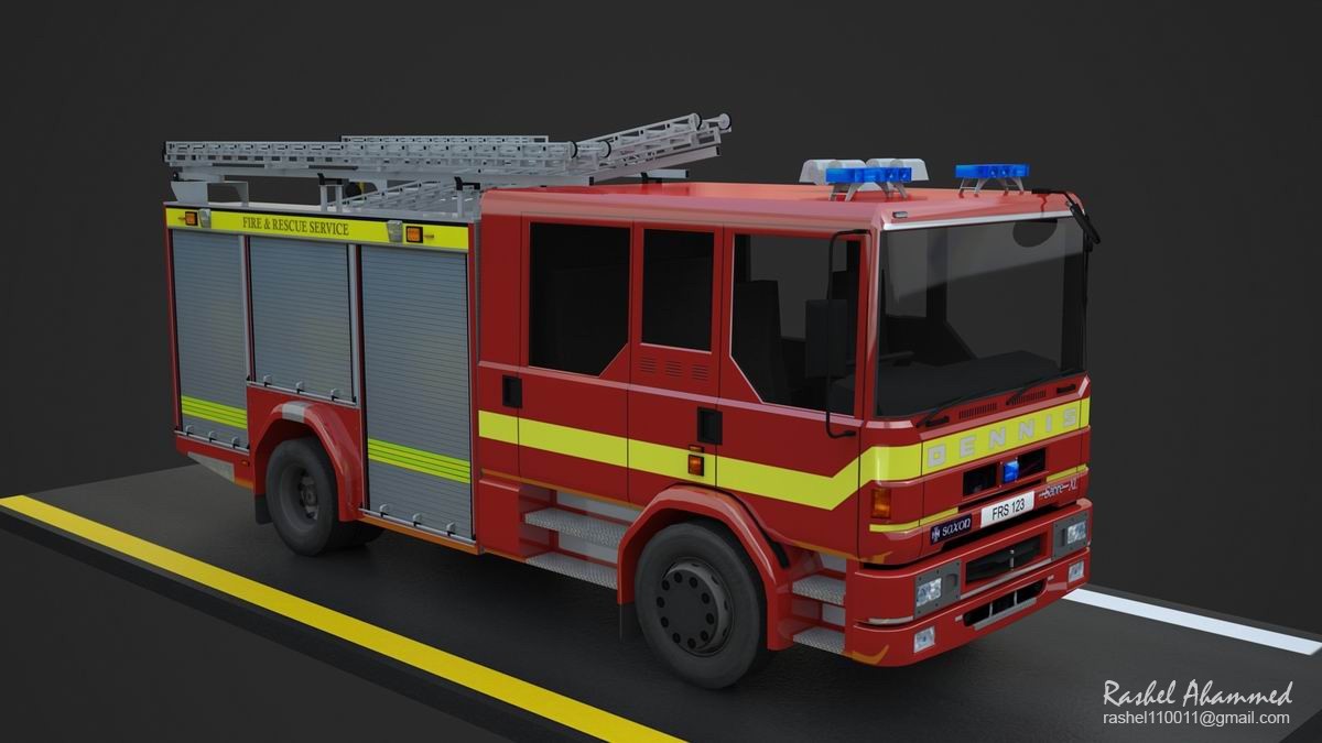 ArtStation - Dennis Fire Truck