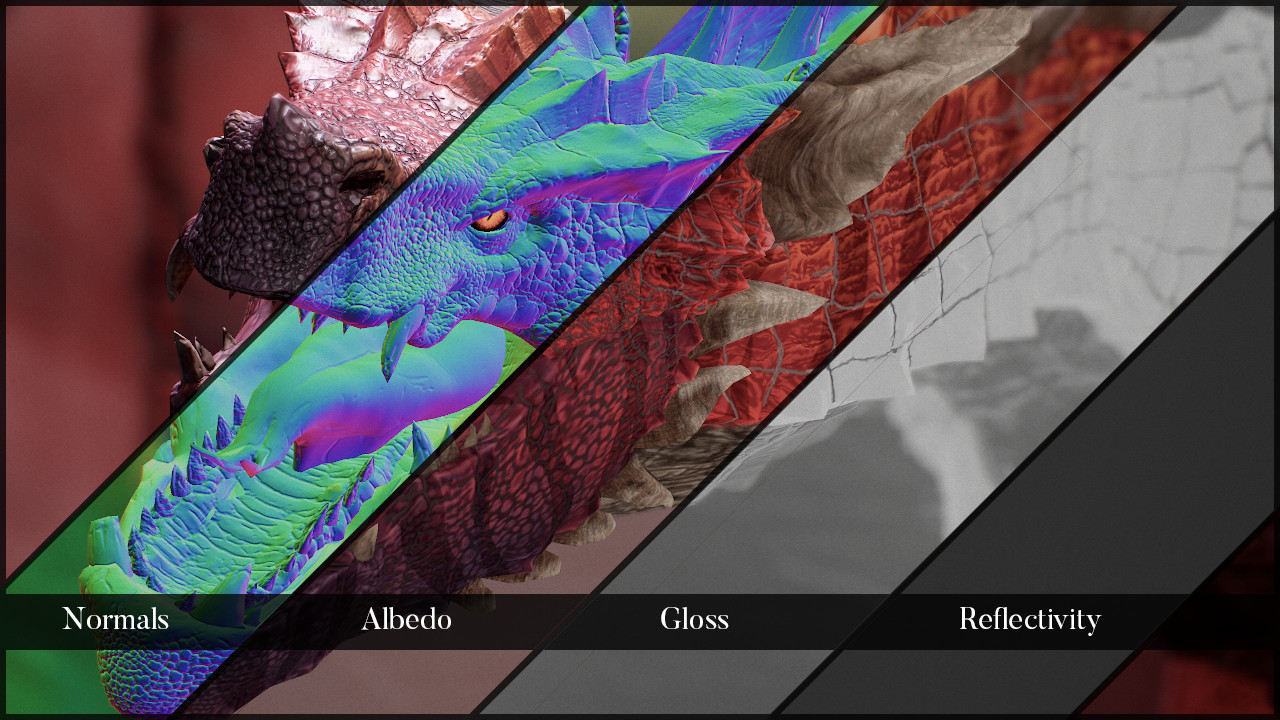 ArtStation - Channel Display shader for Marmoset Toolbag 3!