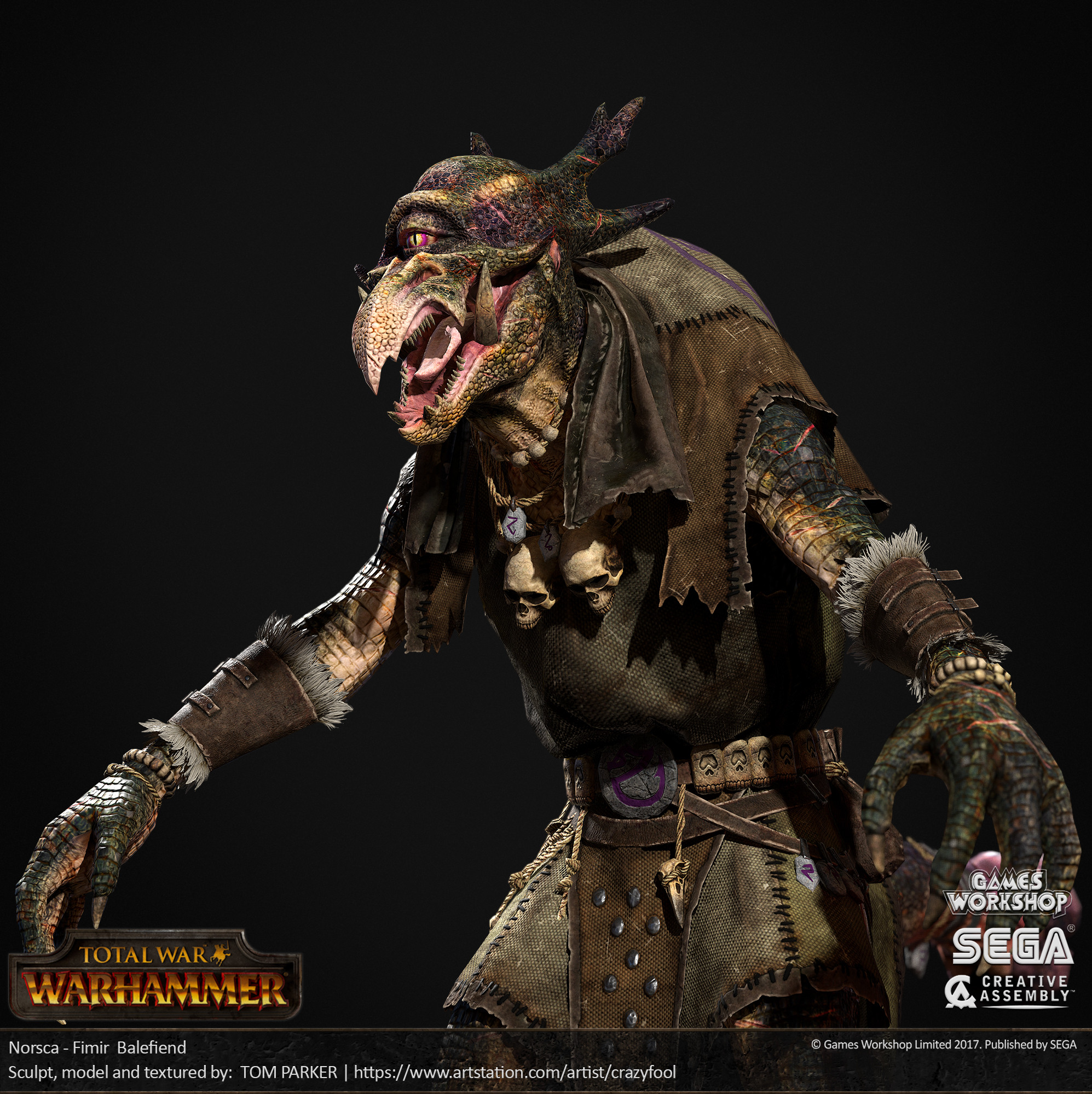 Tom Parker - Total War Warhammer - Norsca DLC - Fimir Balefiend Variants