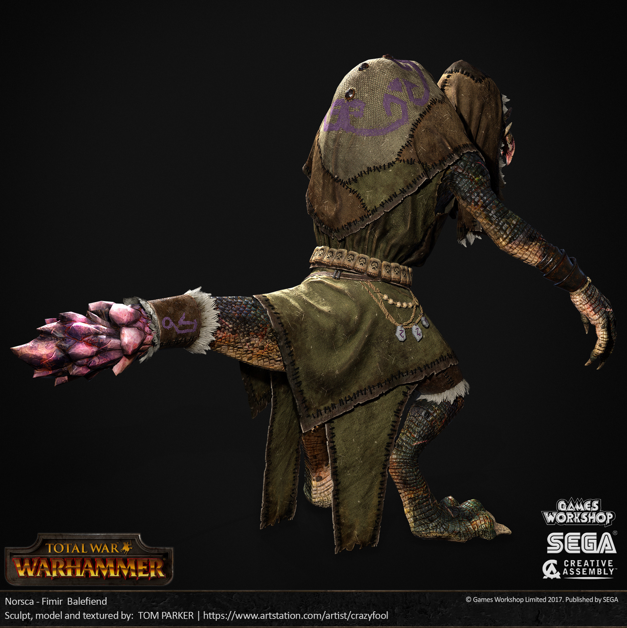 Tom Parker - Total War Warhammer - Norsca DLC - Fimir Balefiend Variants