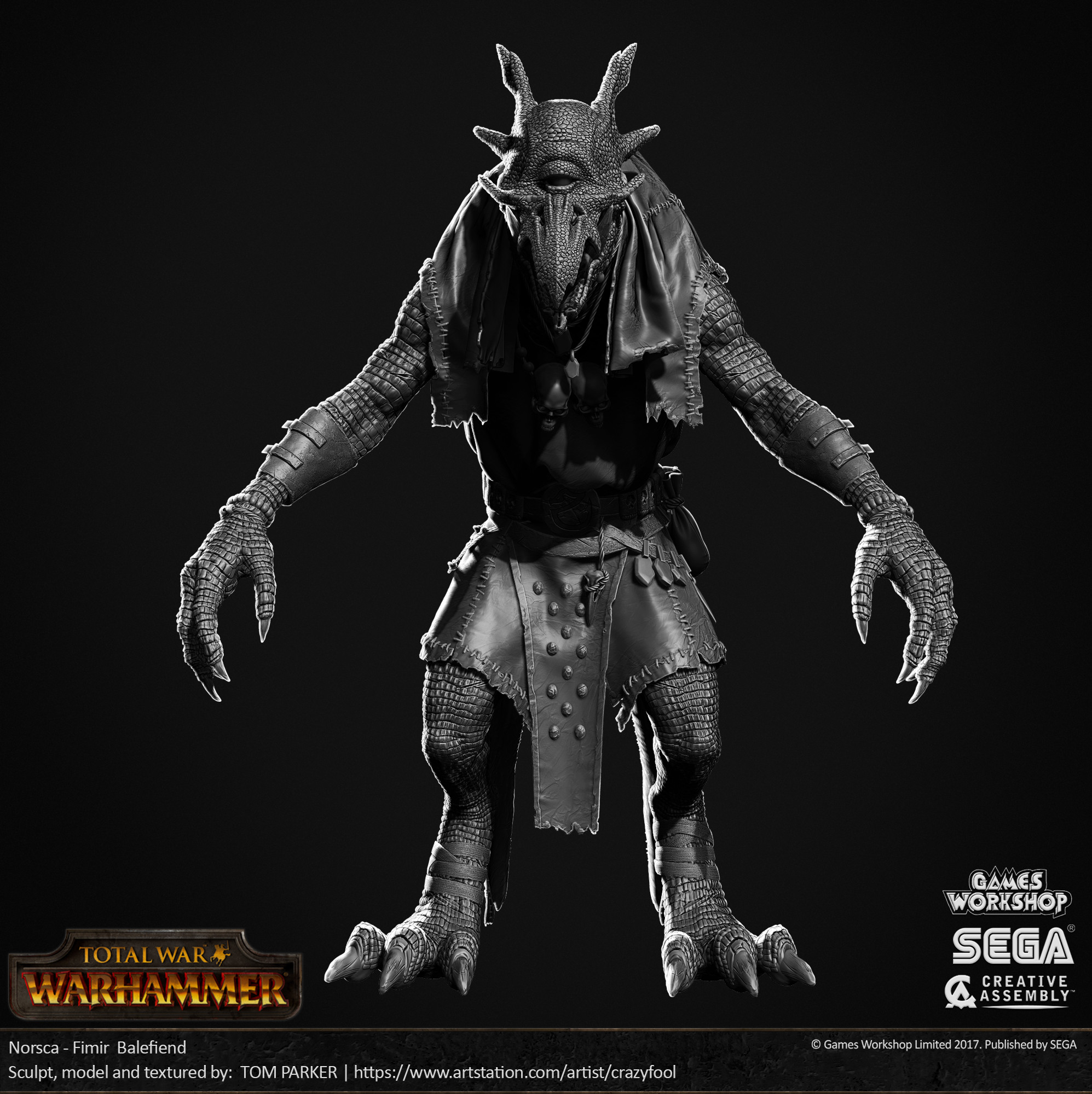 Tom Parker - Total War Warhammer - Norsca DLC - Fimir Balefiend Variants