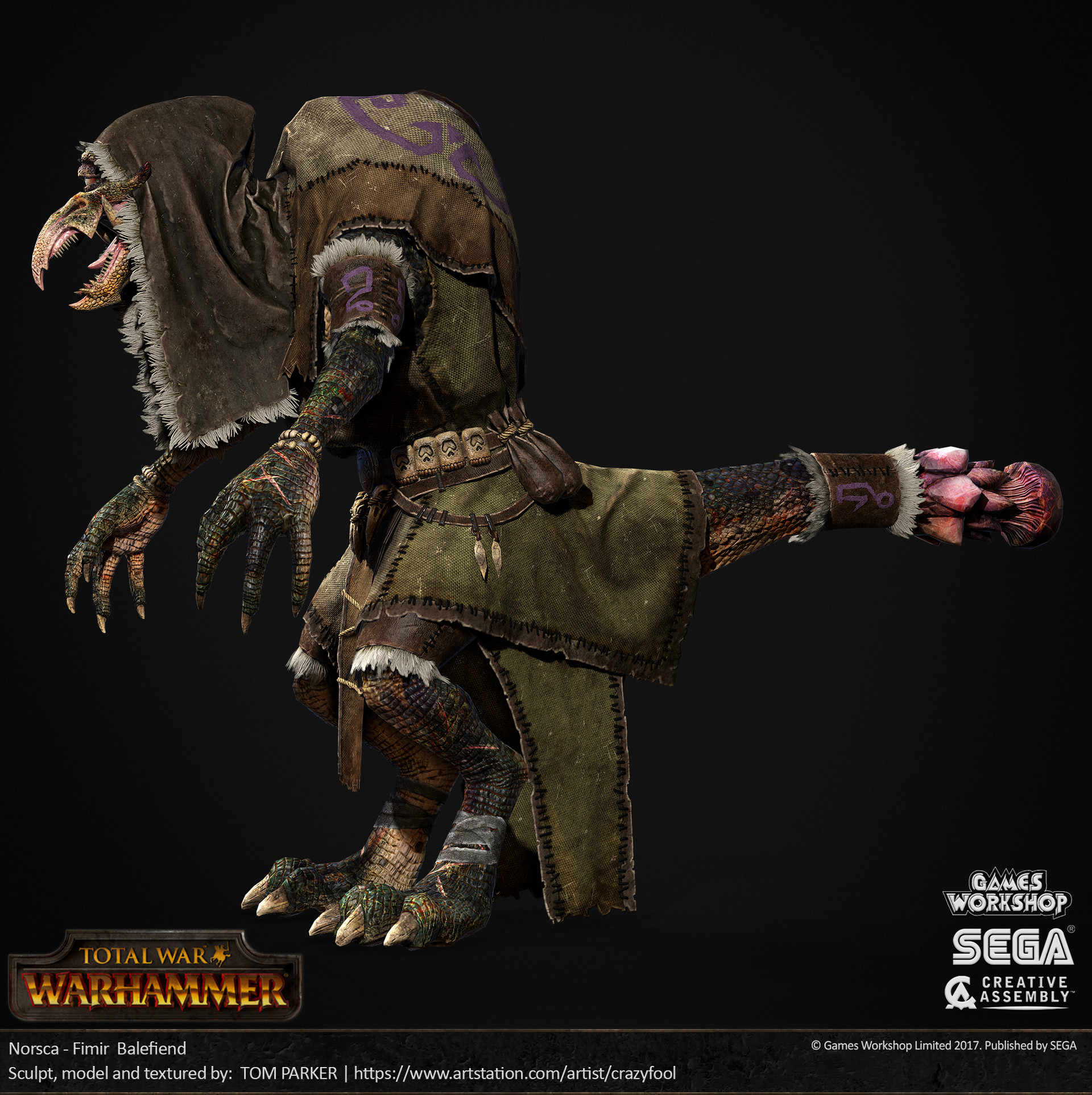 Tom Parker - Total War Warhammer - Norsca DLC - Fimir Balefiend Variants