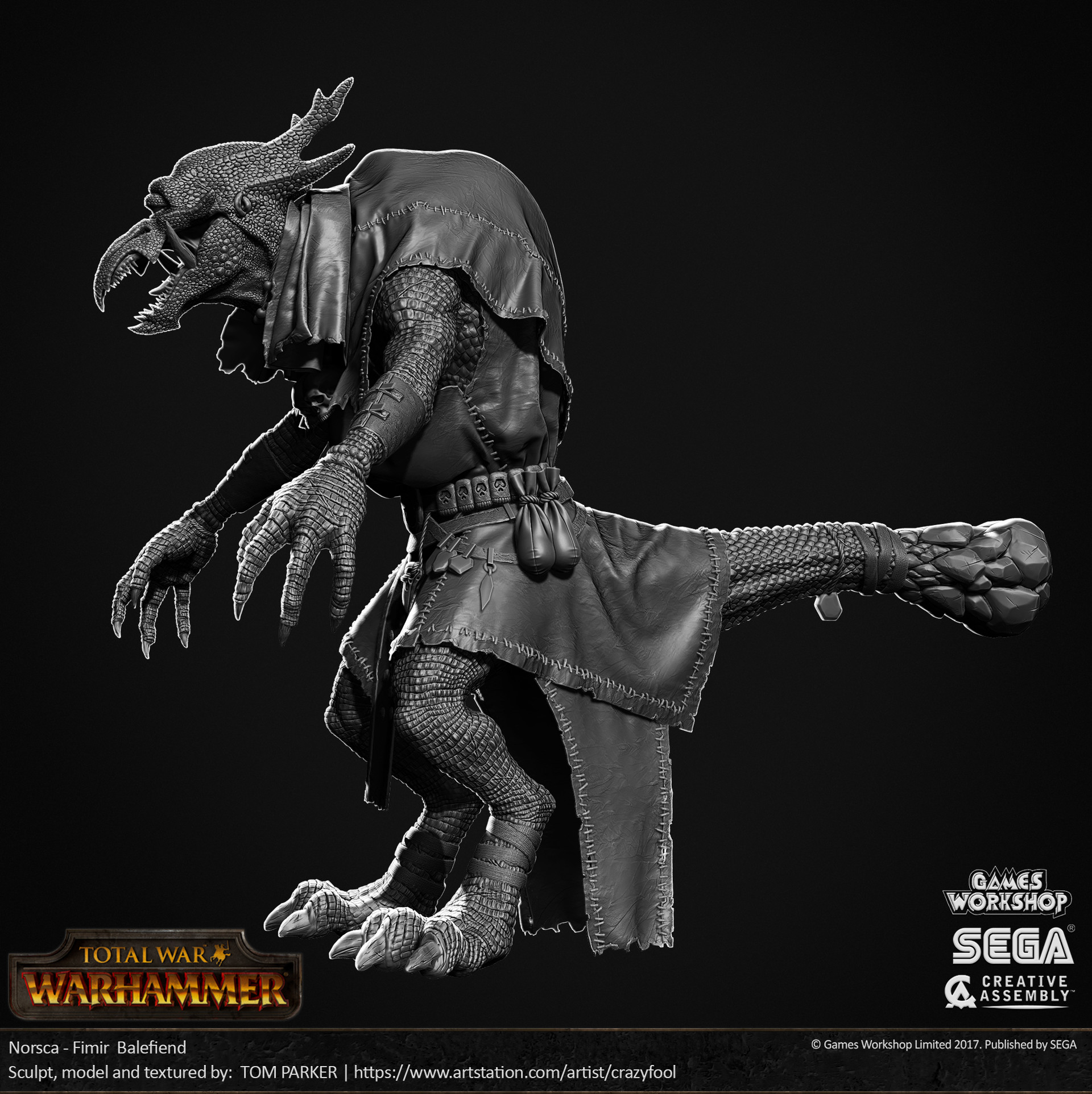 Tom Parker - Total War Warhammer - Norsca DLC - Fimir Balefiend Variants